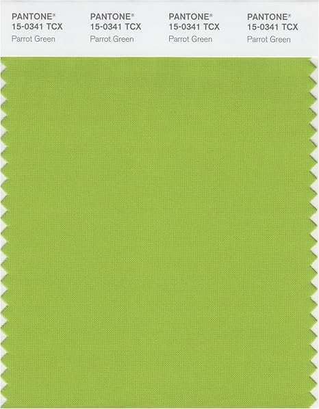 PANTONE SMART 15-0341X Color Swatch Card, Parrot Green - Wall Decor ...