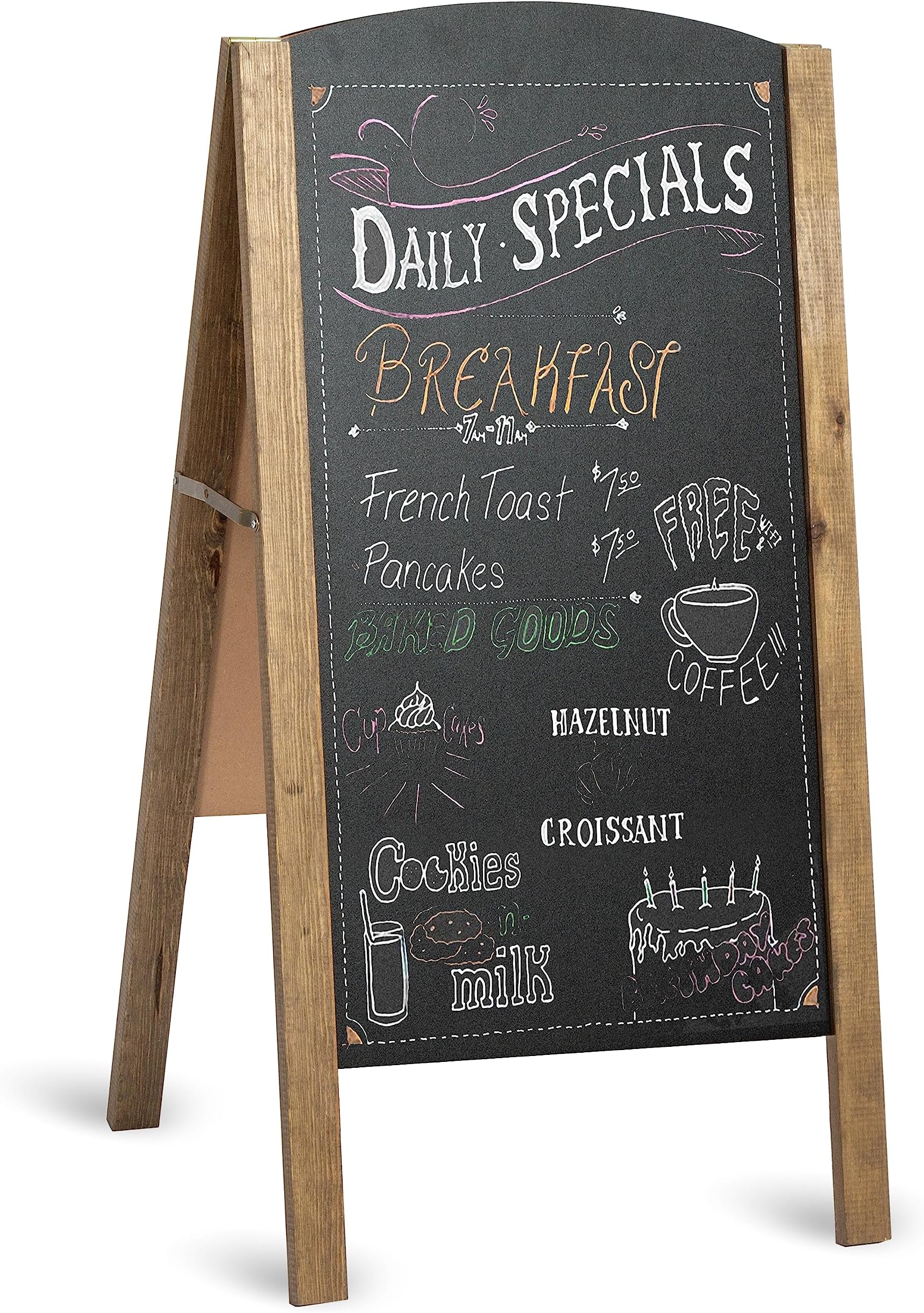 Amazon.com : Ilyapa A-Frame Chalkboard Sidewalk Sign - 20 x 40 inches ...