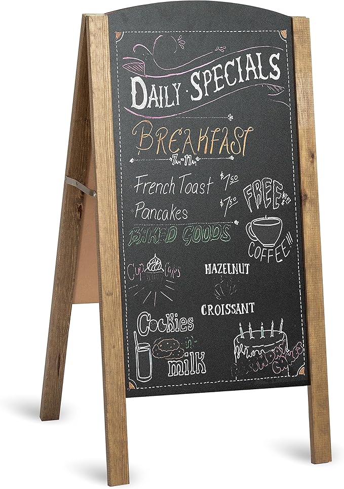 Amazon.com : Ilyapa A-Frame Chalkboard Sidewalk Sign - 20 x 40 inches ...