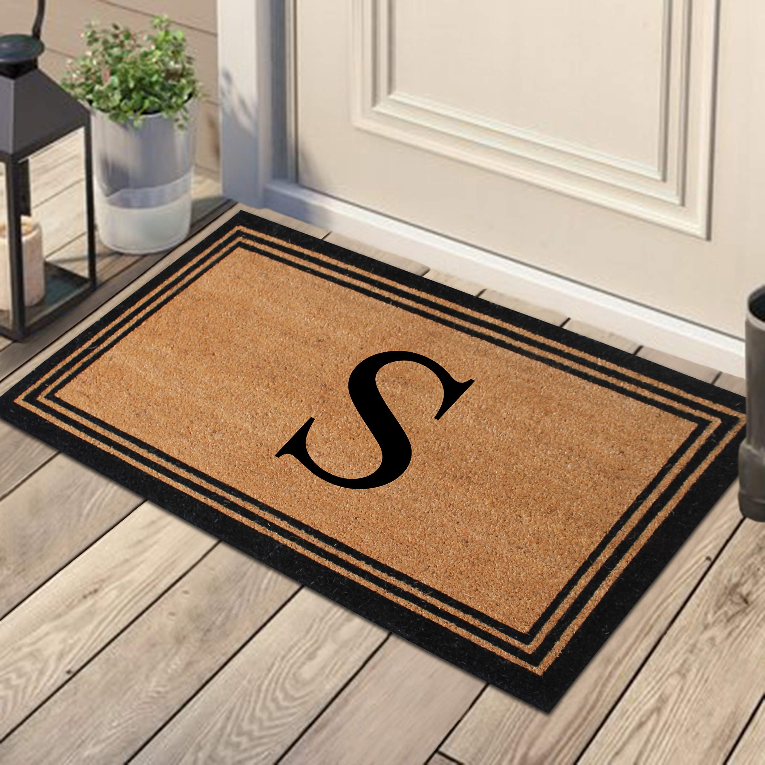 A1HC Natural Coir Monogrammed Picture Frame Door Mat For Front Door a1hc-natural-coir-monogrammed-picture-frame-door-mat-for-front-door