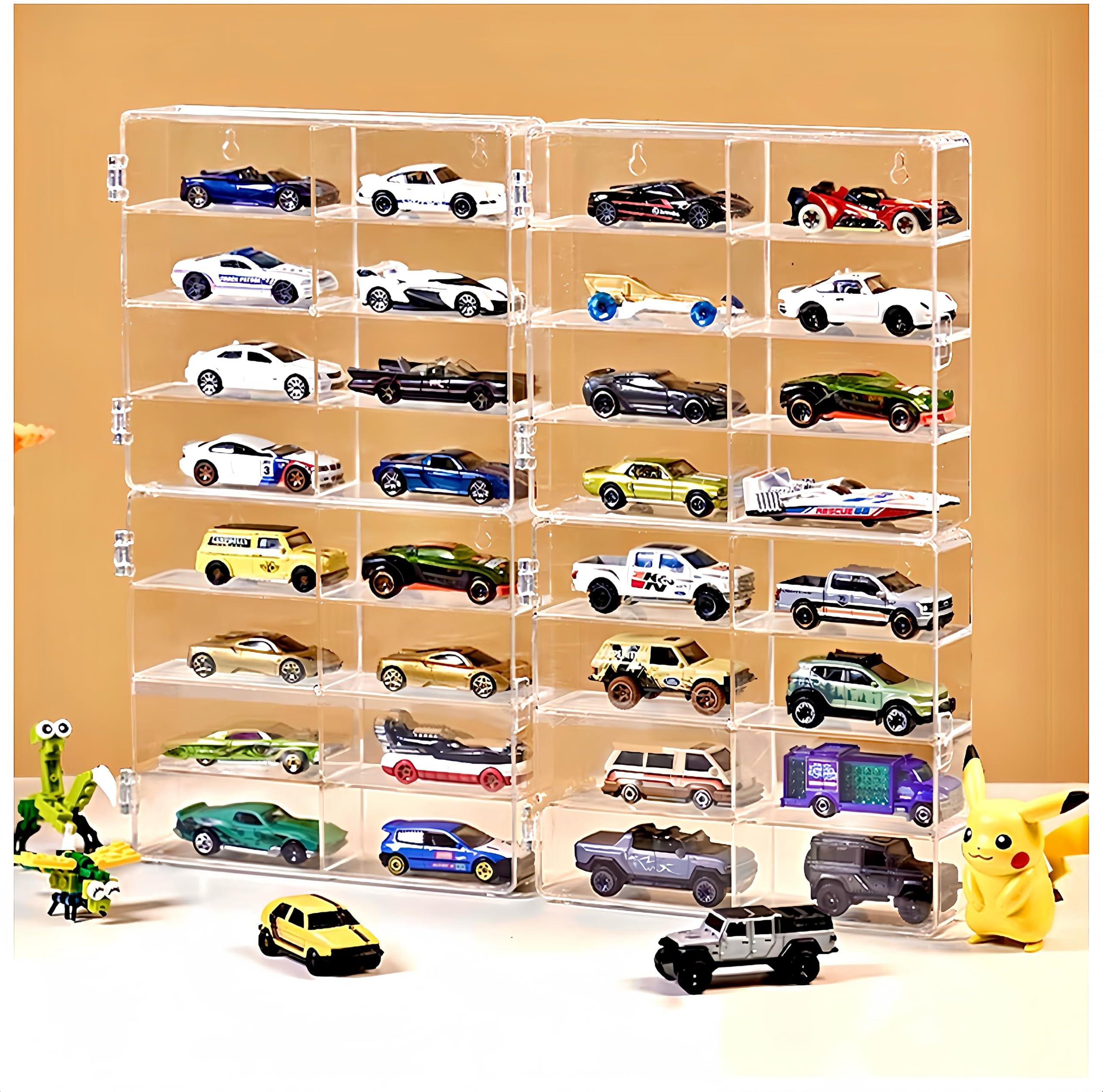 Amazon.com: SHUESS Hot 1/64 Scale Matchbox Wheels Toy Car Display Case ...