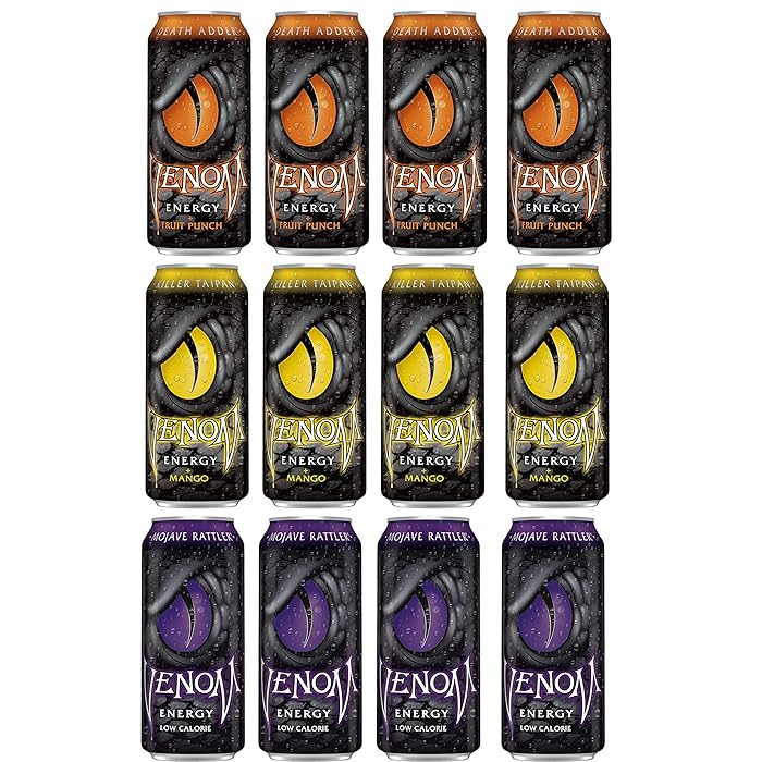 Buy LUV-BOX Variety VENOM ENERGY DRINK pack , pack of 12 , 16 fl oz ...