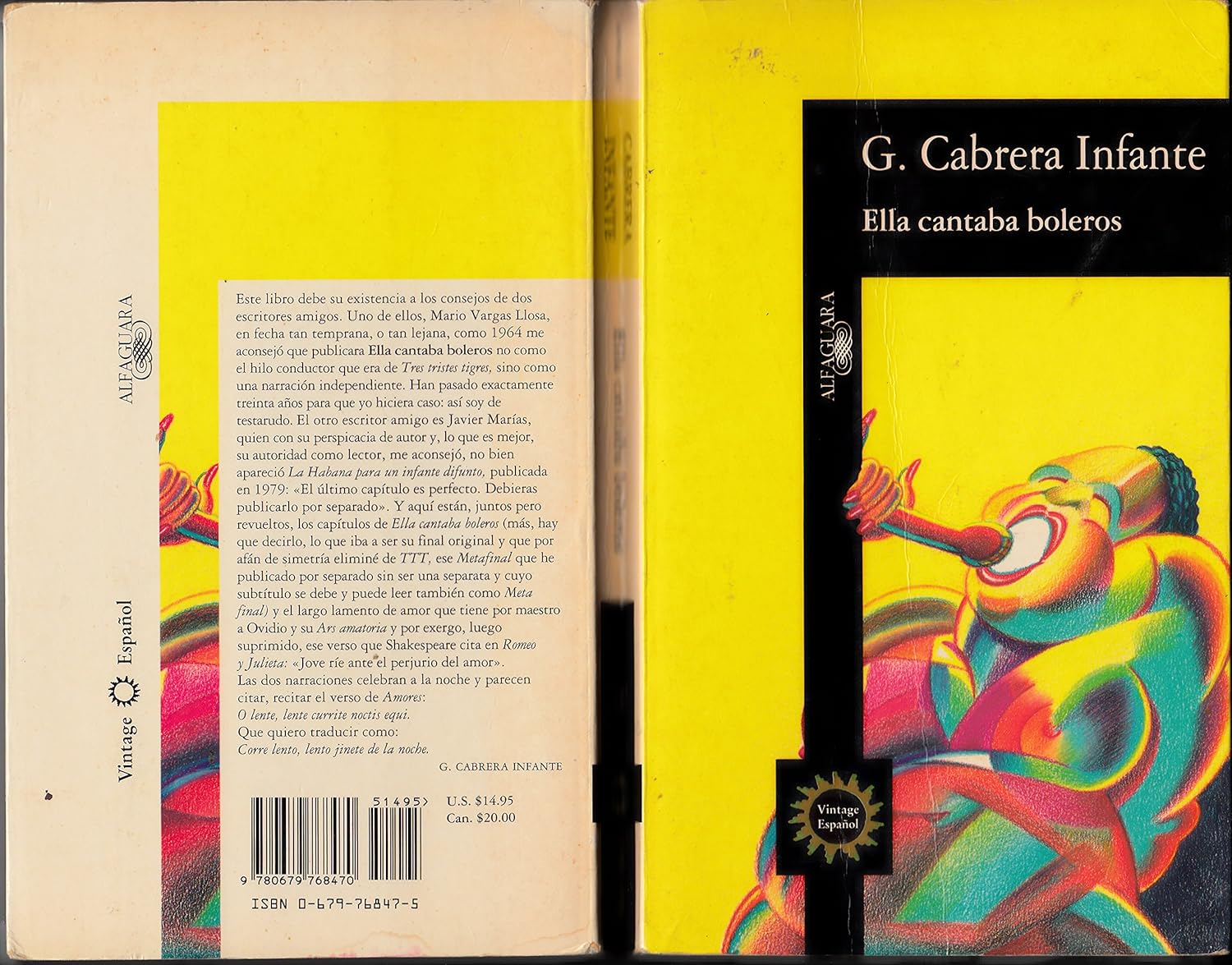 Ella Cantaba Boleros (Spanish Edition): Cabrera Infante, Guillermo ...