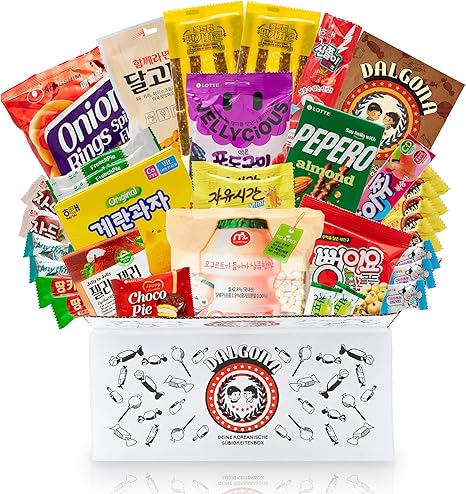 Dalgona-Box mit über 30 koreanischen Süßigkeiten - Ausgewählter Mix aus ...