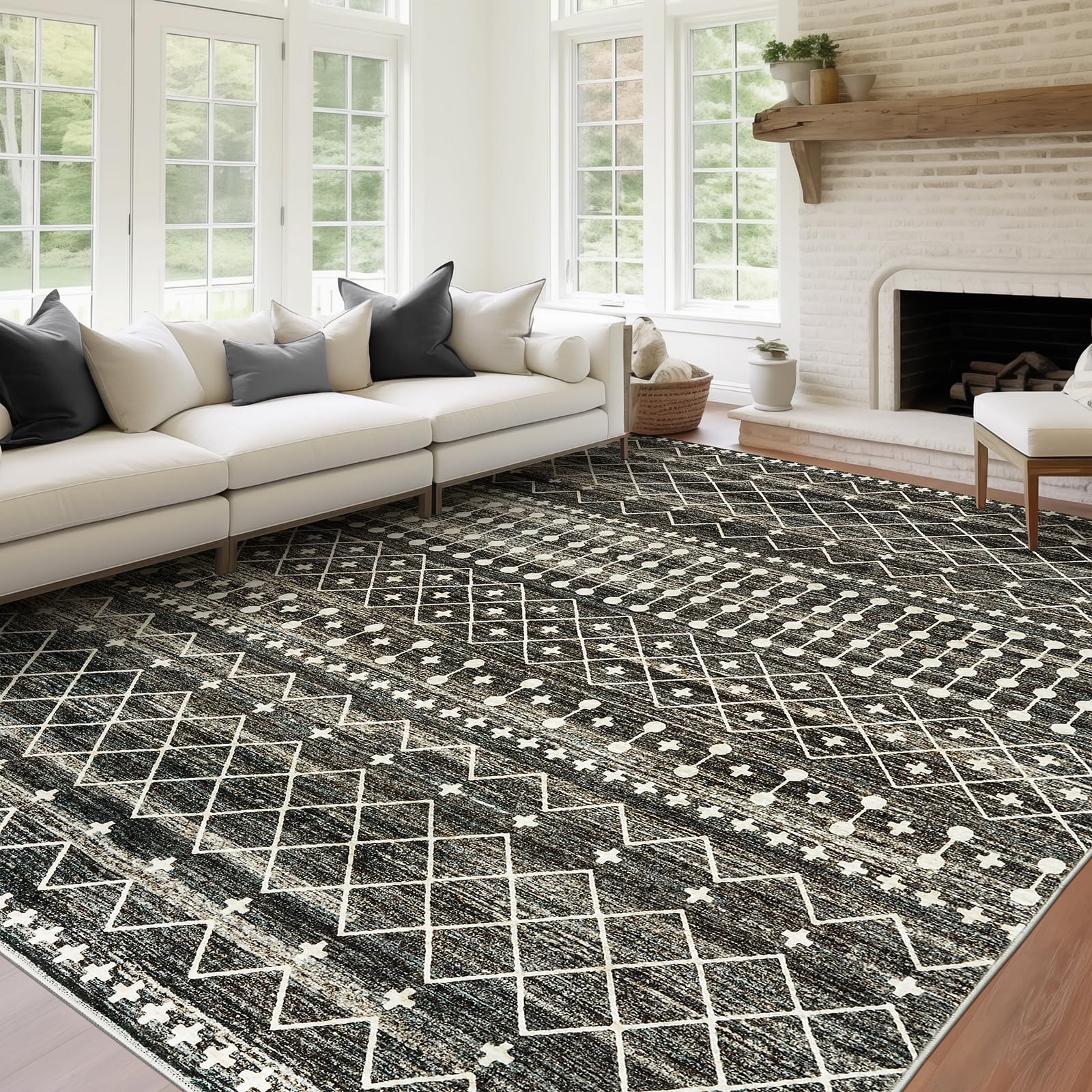 Amazon.com: Miukiki 8x10 Area Rugs - Washable Area Rug 8 x10 for Living ...