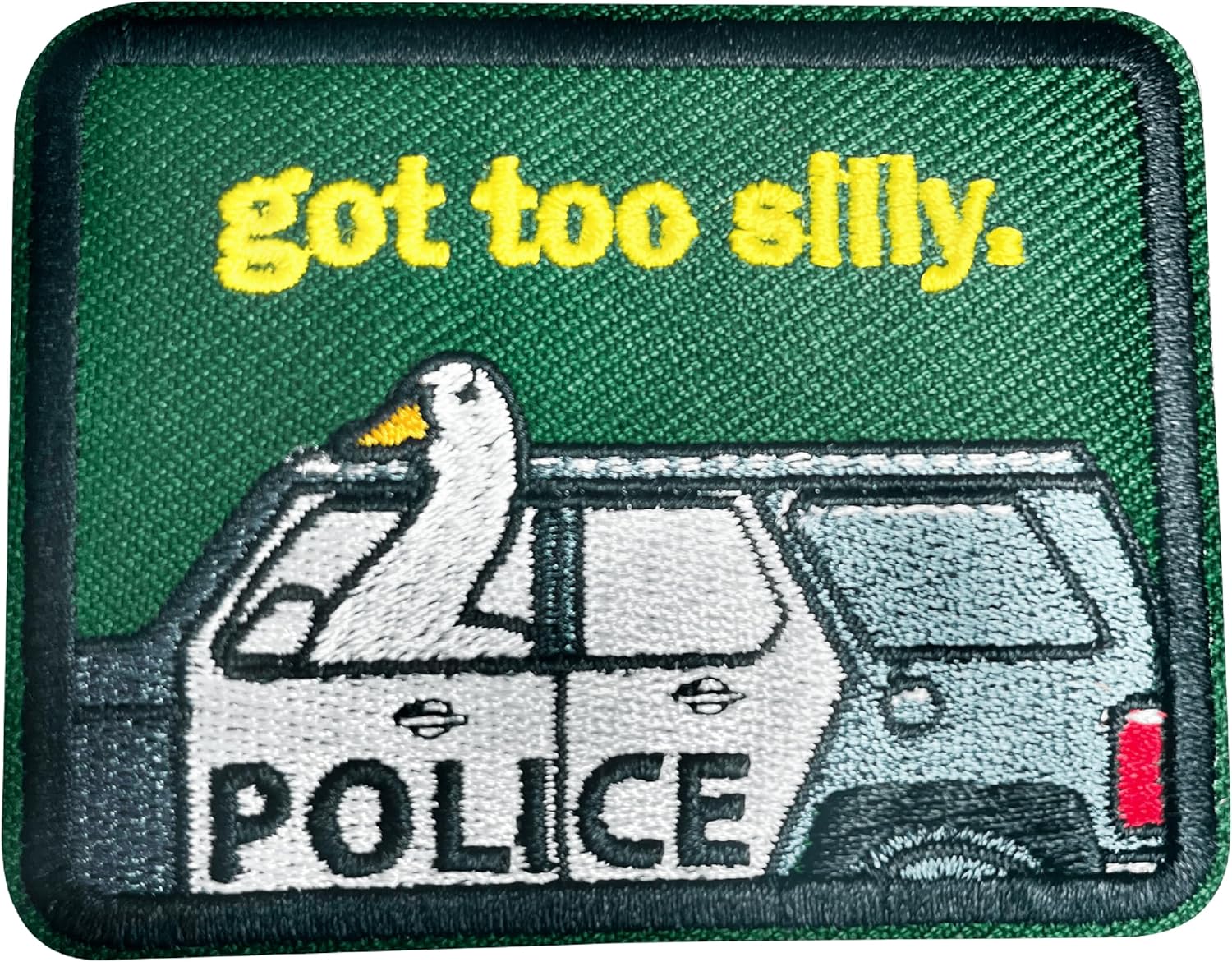 Amazon.com: Got Too Silly Patch 3 Inches Iron On/Sew On Embroidered ...