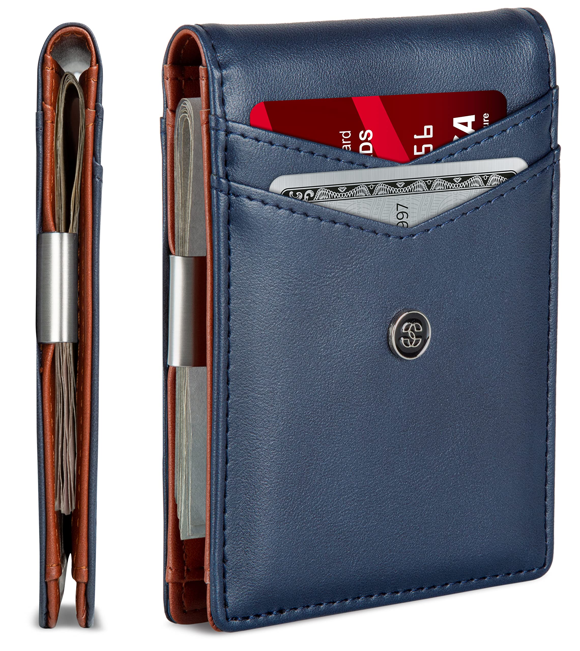 Snapklik.com : Suavell Leather Slim Wallets For Men Wallet Card Holder