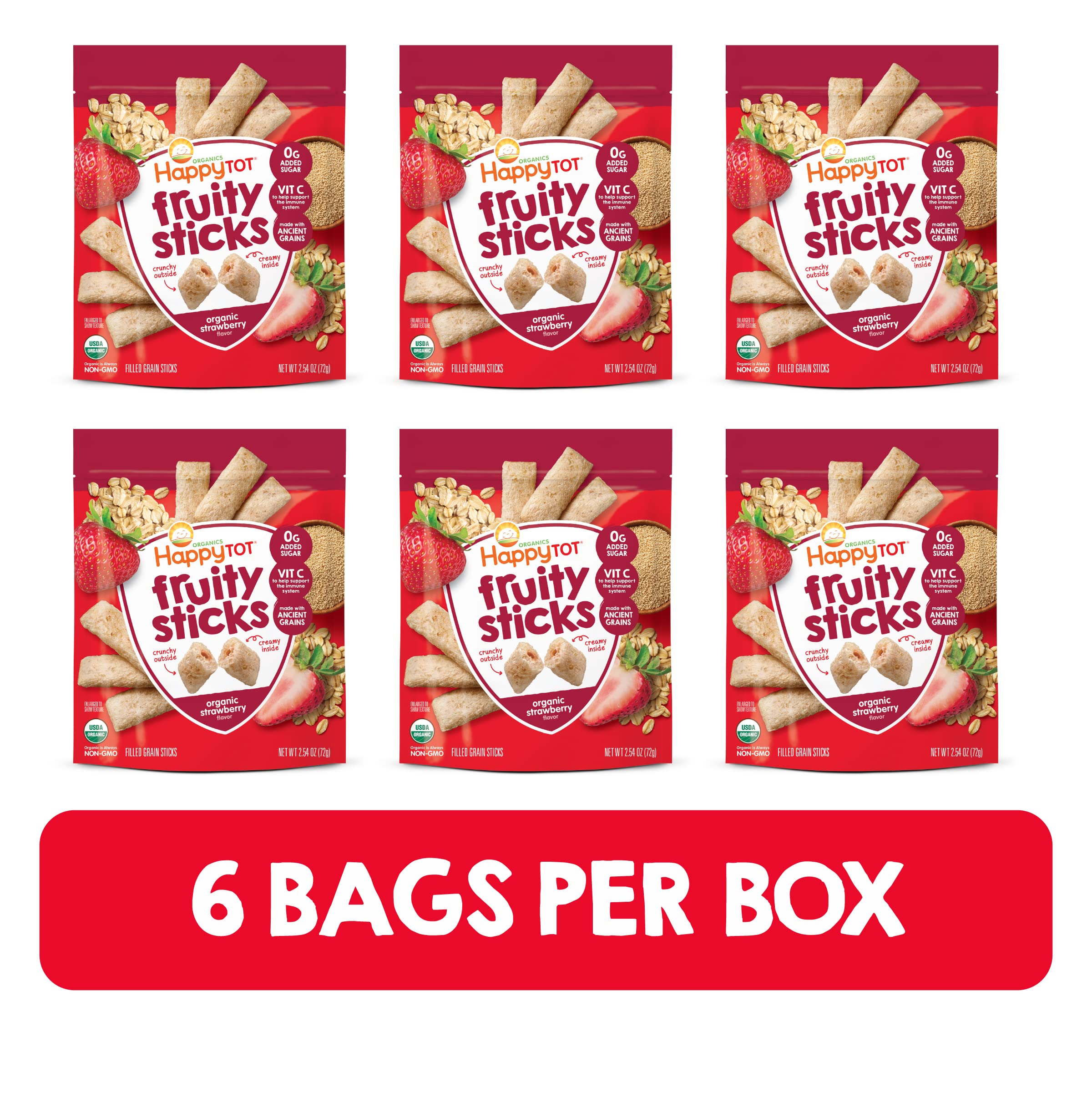 Snapklik.com : Happy Tot Organics Fruity Sticks, Oat & Fruit Filled ...