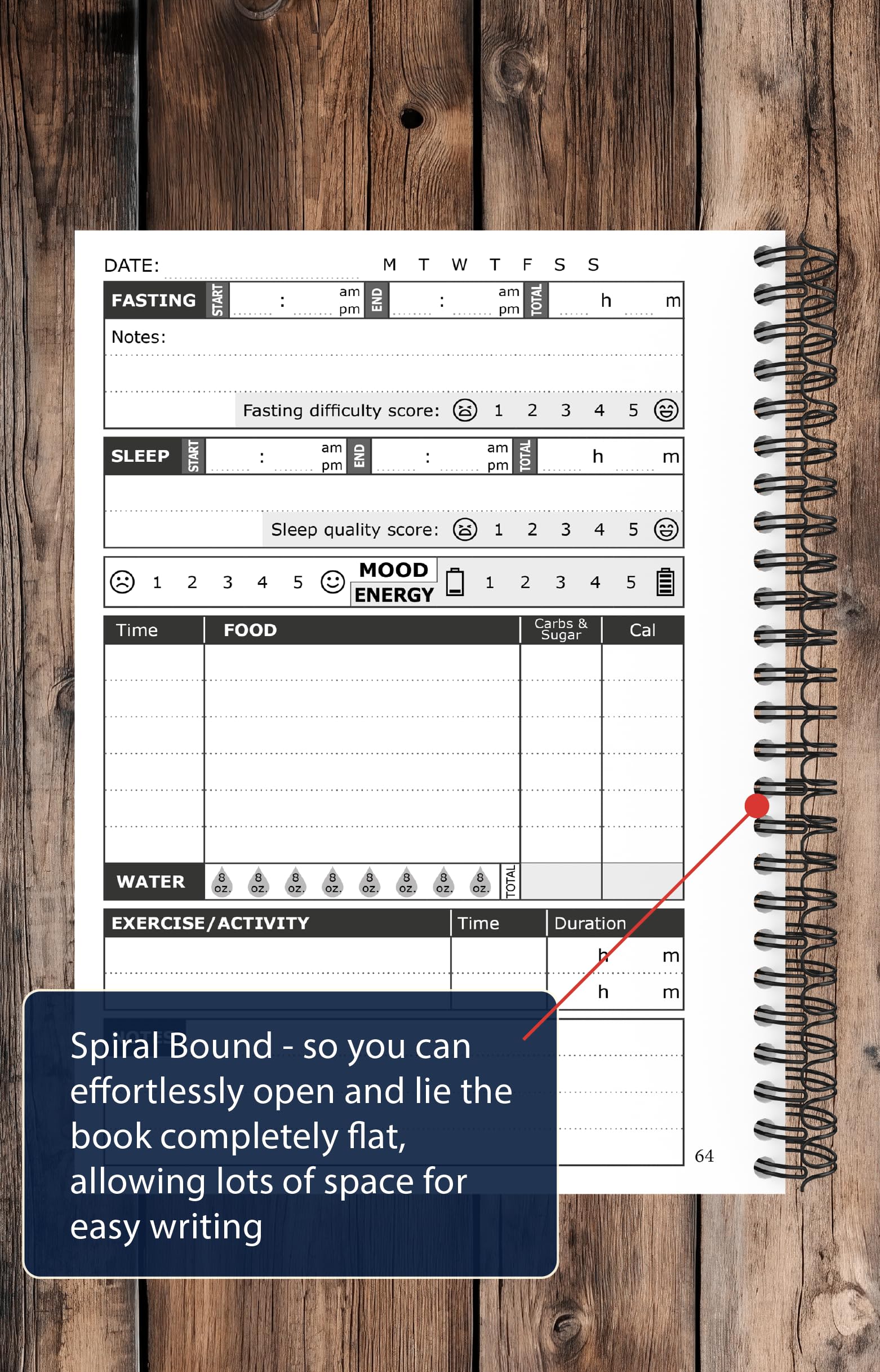 Intermittent Fasting Journal – With Daily, Weekly & Monthly Fasting ...