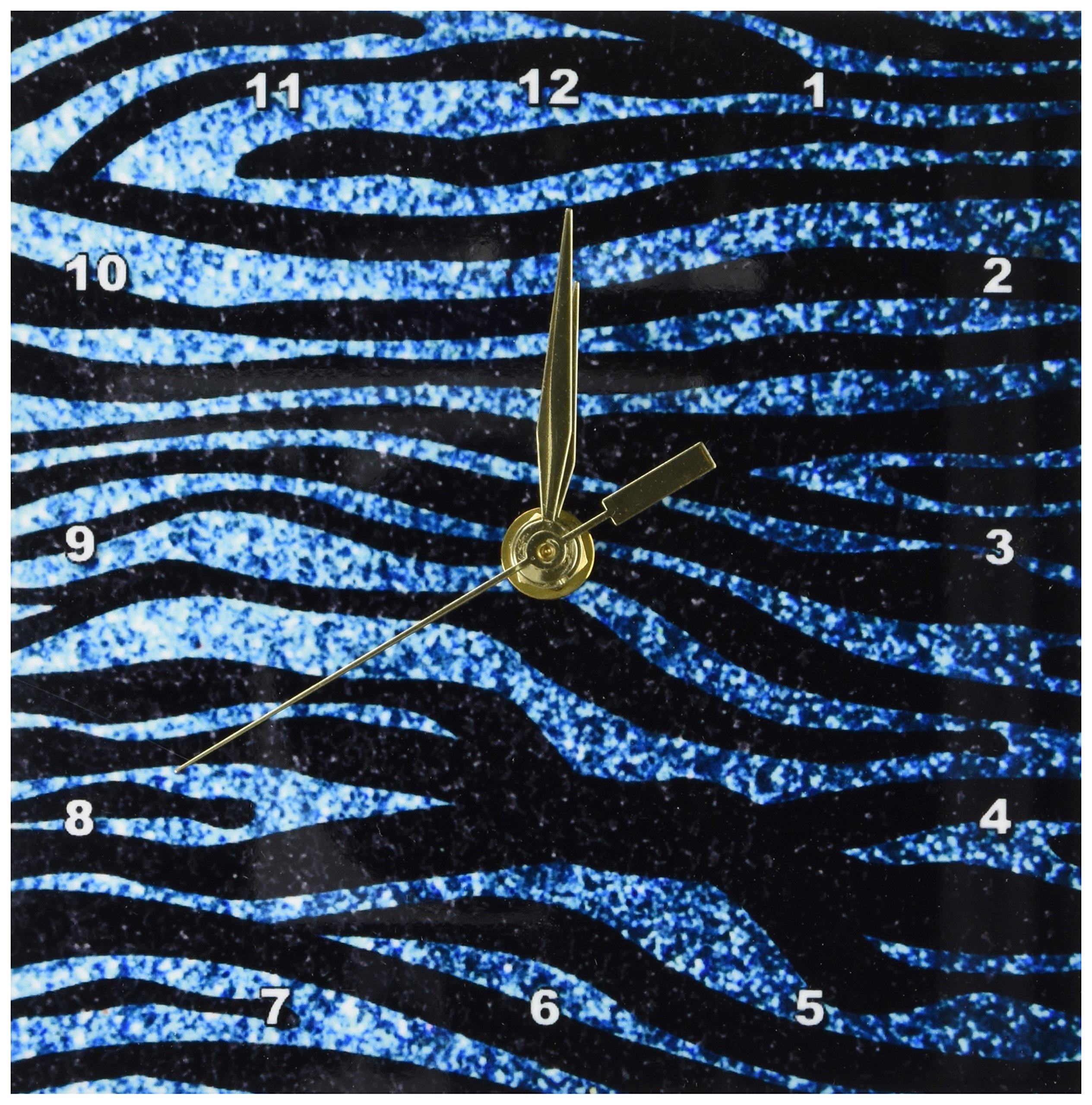 Sparkly Blue Zebra Print