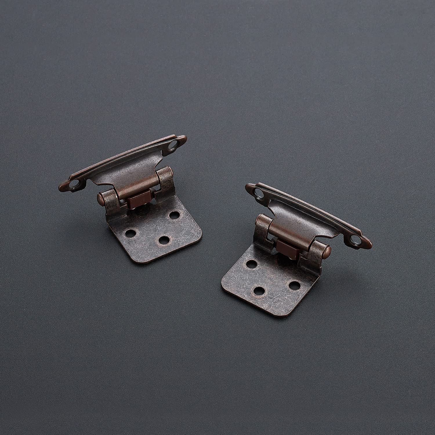 Snapklik.com : 60 Pack 30 Pairs 1/2 Inch Overlay Cabinet Hinges Antique ...