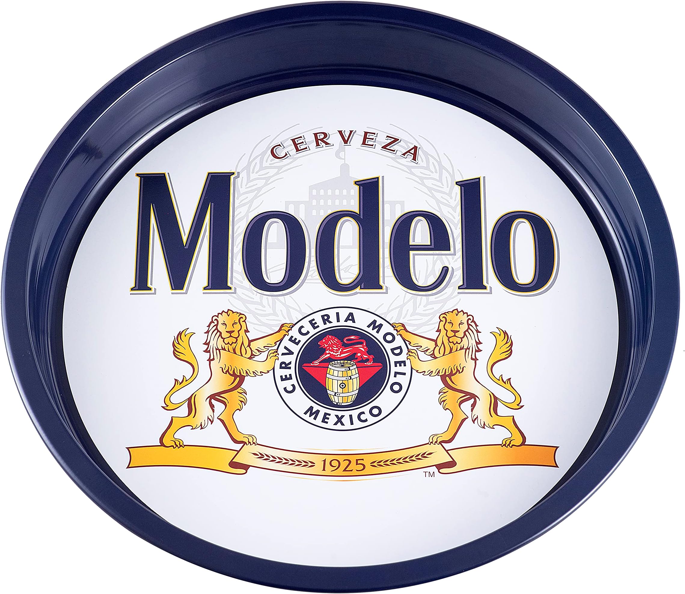 Amazon.com | Modelo Large Round Beverage Tray: Serving Trays