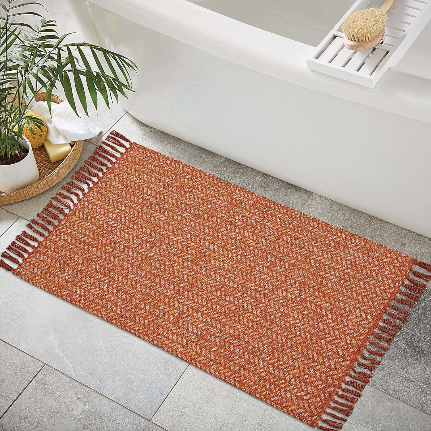 Amazon.com: Lahome Boho Fall Kitchen Rug, 2x3 Bathroom Rug Lightweight ...