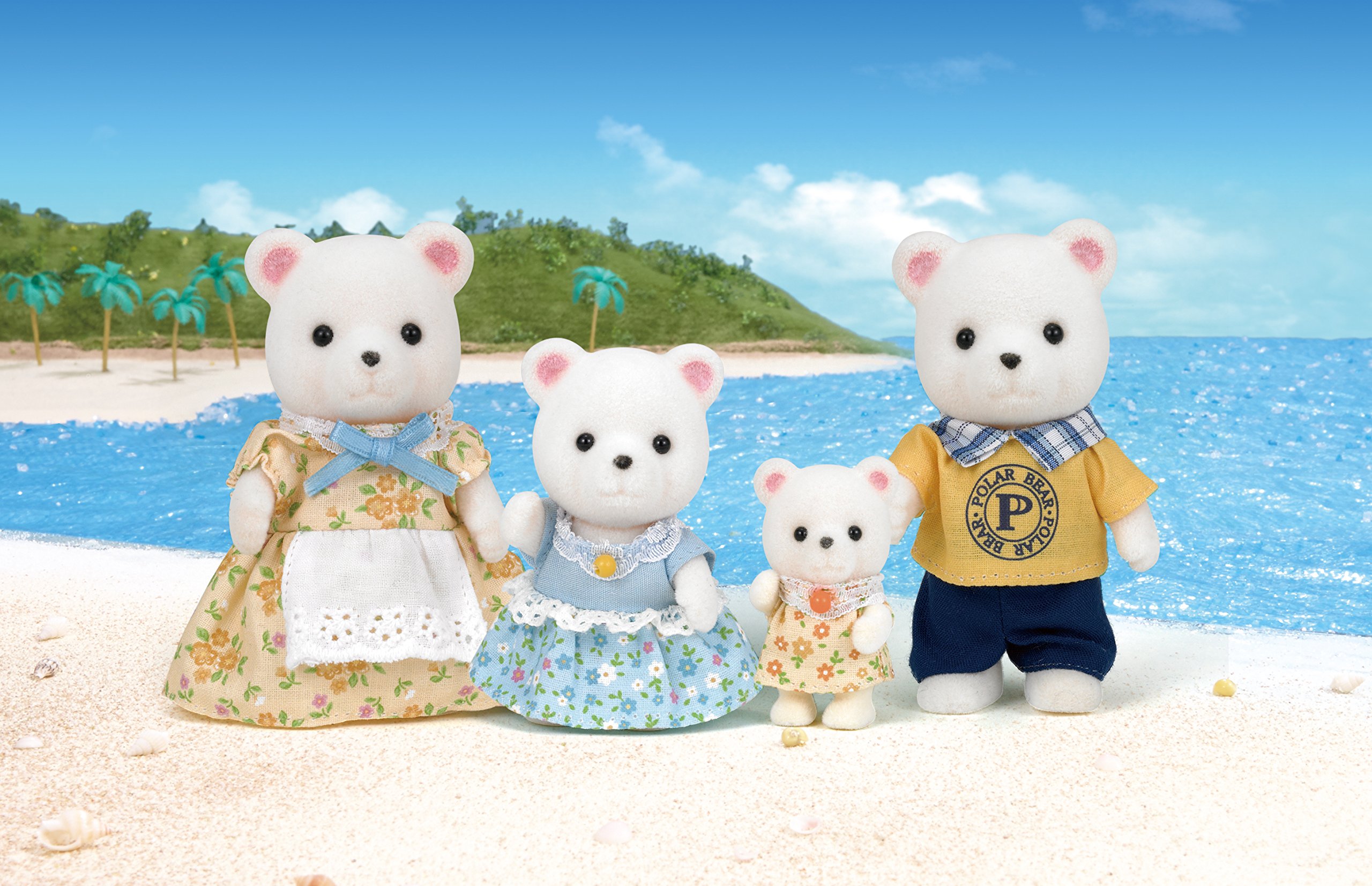 Familia De Osos Polares Tres Figura De Juguete Toymany De La Familia