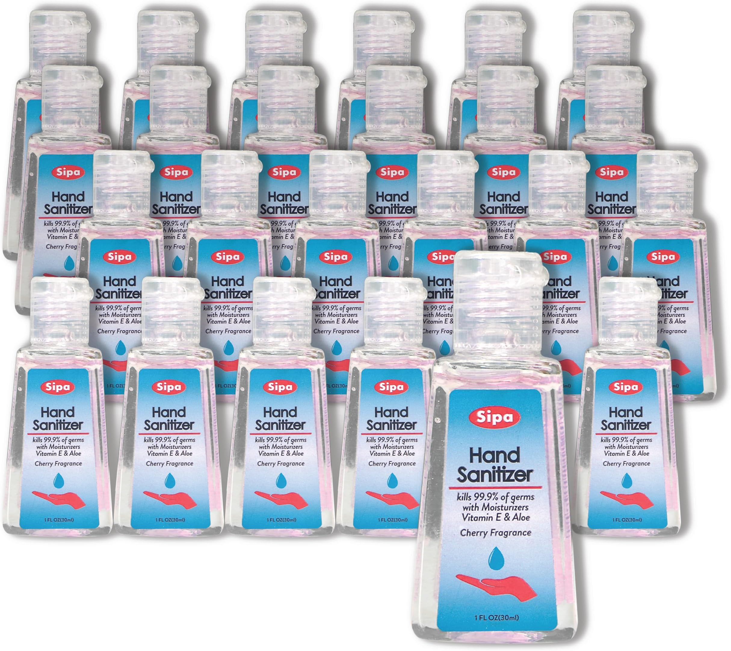 Amazon.com : SIPA Bulk Cherry Scent Hand Sanitizer Travel Size Bundle 1 ...