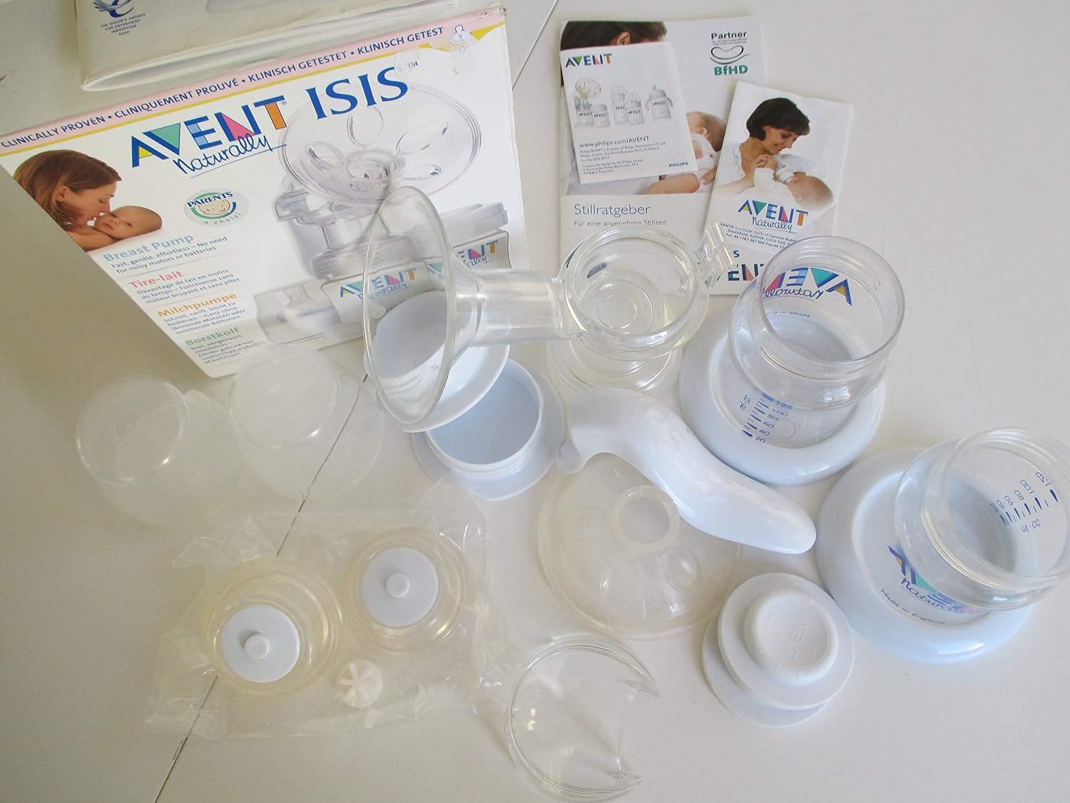 Philips Avent ISIS Manual Breast Pump w. bottles : Amazon.co.uk: Baby ...