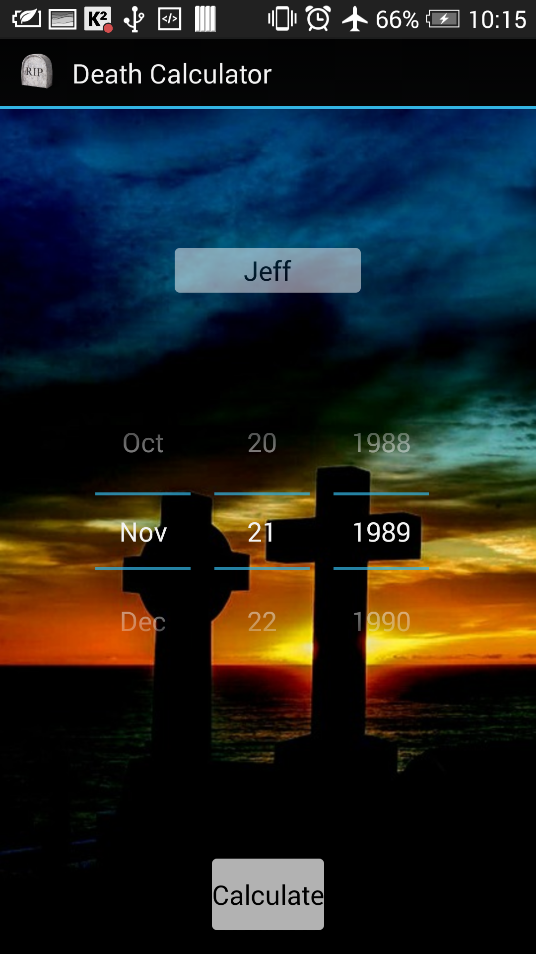Death Calculator - App on the Amazon Appstore