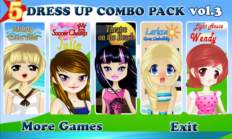 5 Dress Up Combo Pack Vol.3 - App on Amazon Appstore