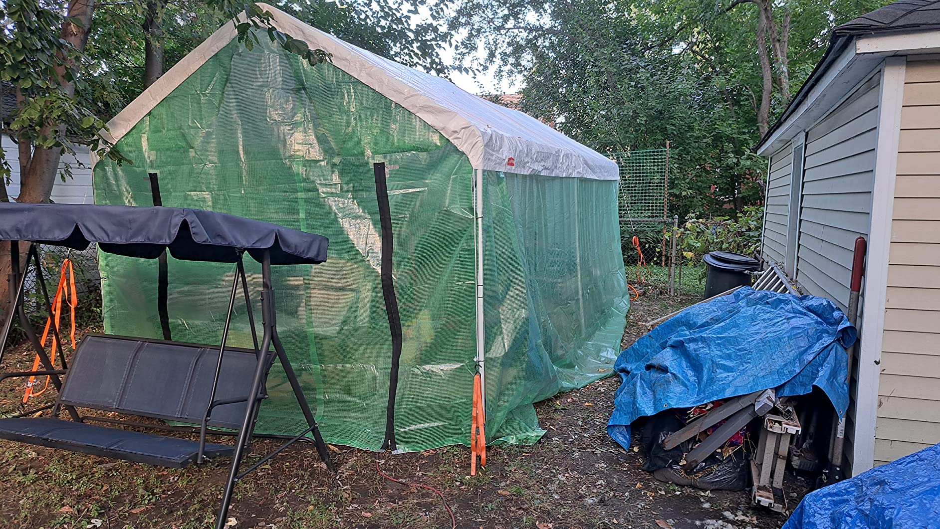 $9/mo - Finance GUARD SHIELD Clear Green Tarp Heavy Duty 16x20 Feet ...