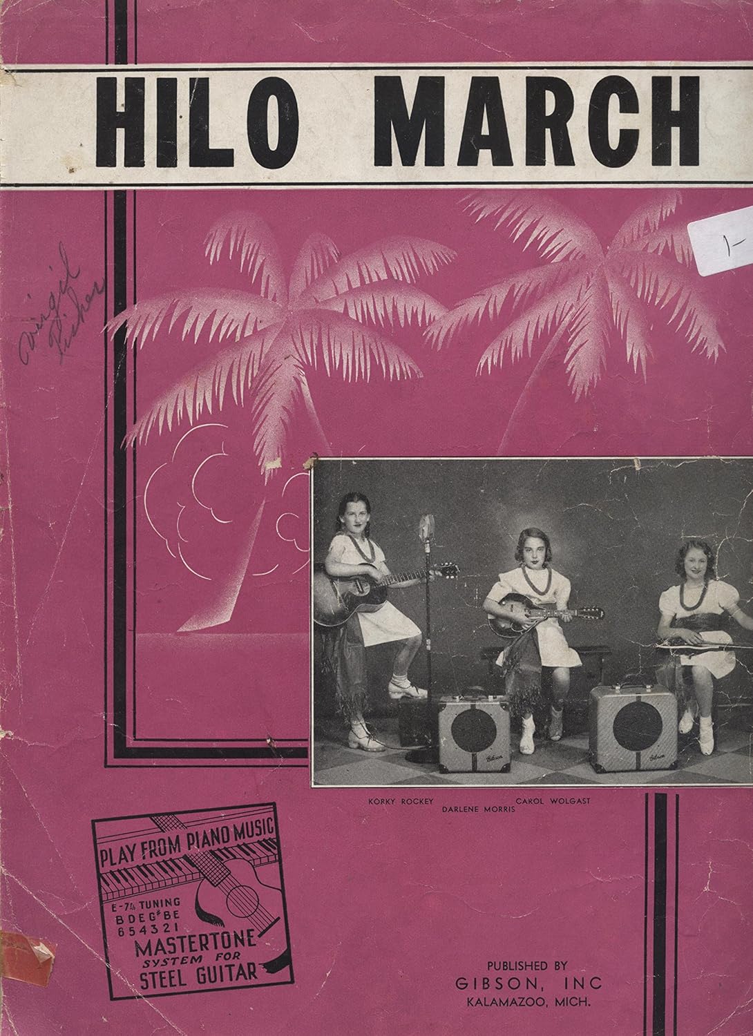 Amazon.co.jp: Hilo March Sheet Music for Mastertone System for Steel ...