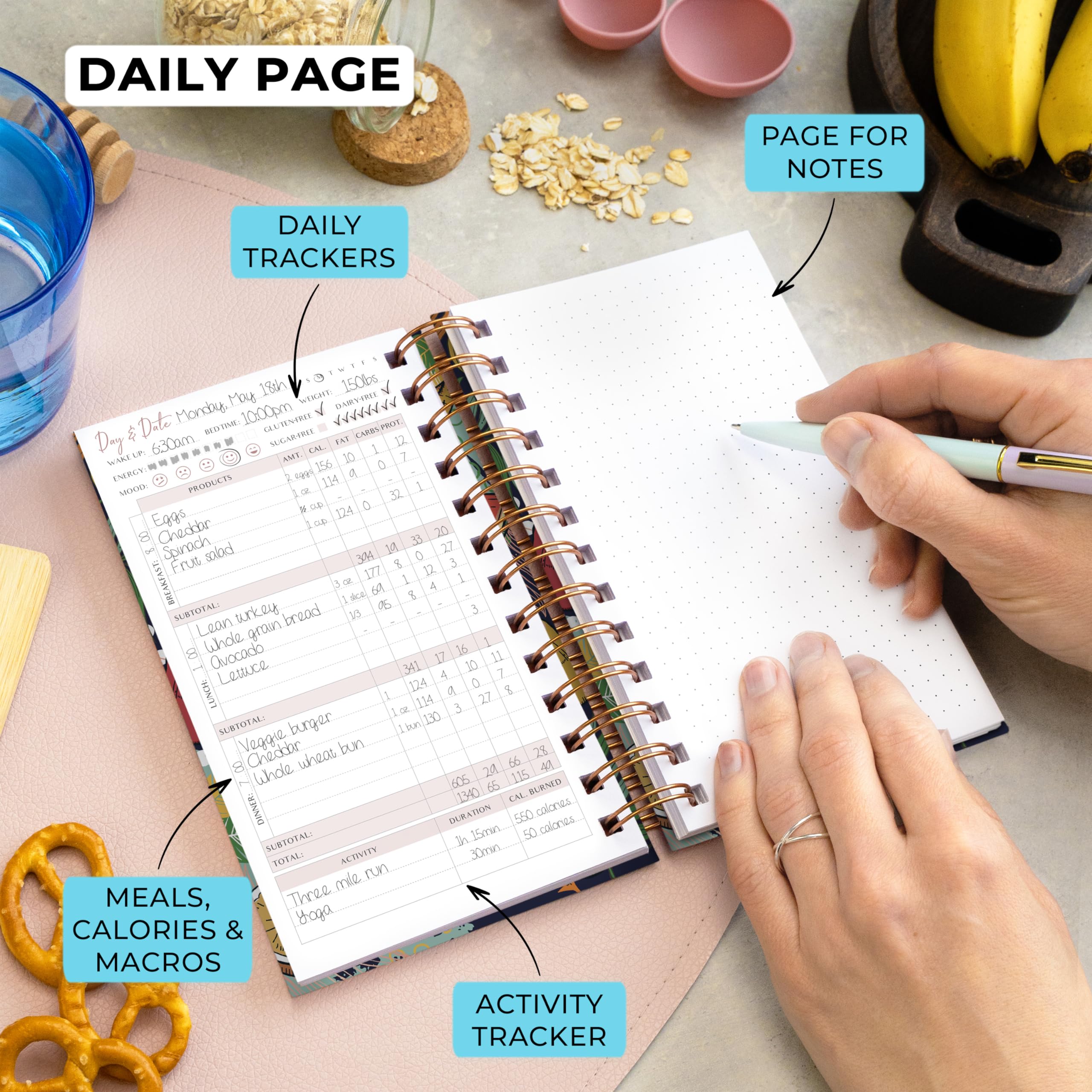Snapklik.com : PLANBERRY Pocket Food Journal Premium Nutrition Planner ...