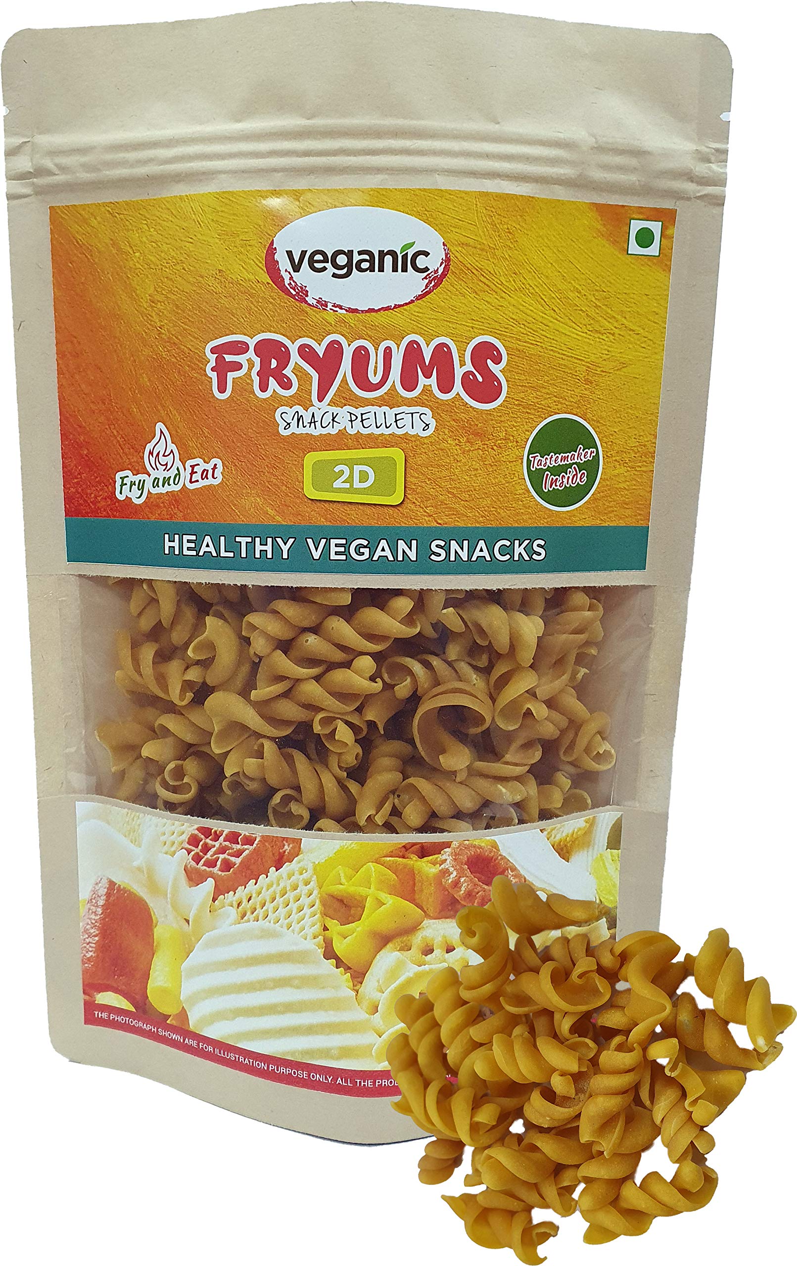 Fryums Tomato Pasta Chips Ready To Fry By Veganic Tomato | Desertcart INDIA