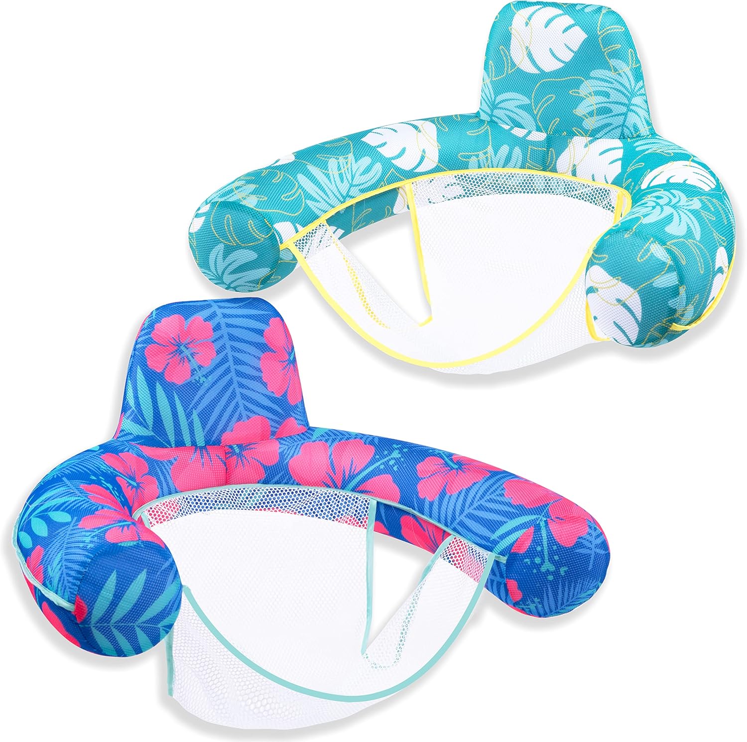 Amazon.com: Sloosh Inflatable Pool Float Chairs, 2 Packs, 31' x 26 ...