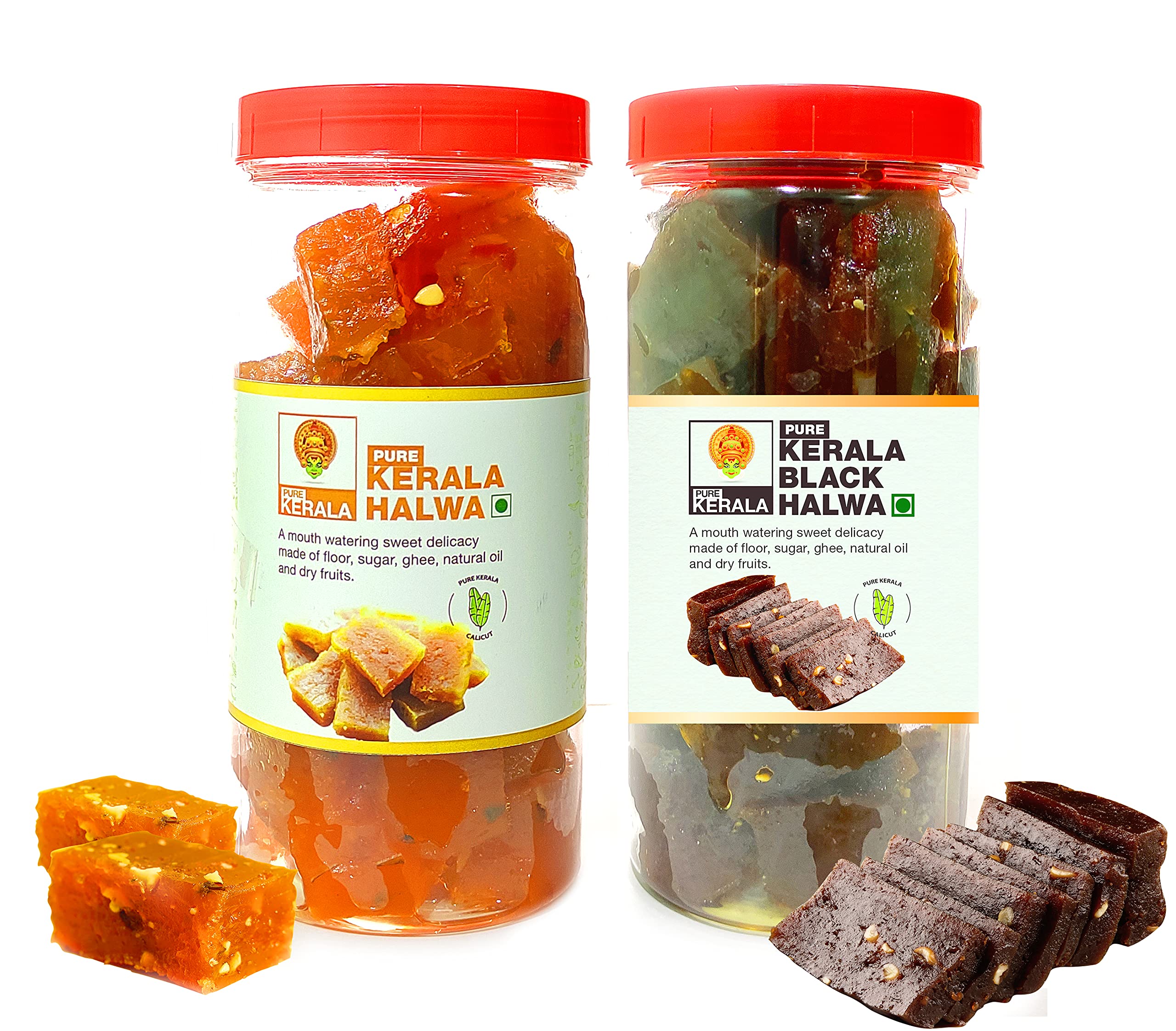 Buy Kerala koshikode Black Halwa 950gm + Kerala Halwa 950gm Original ...