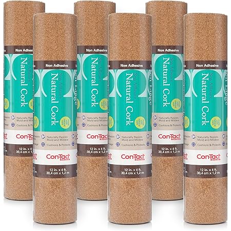 Amazon.com - Con-Tact Brand Roll, Cork, 18" x 4' Self-Adhesive Shelf ...