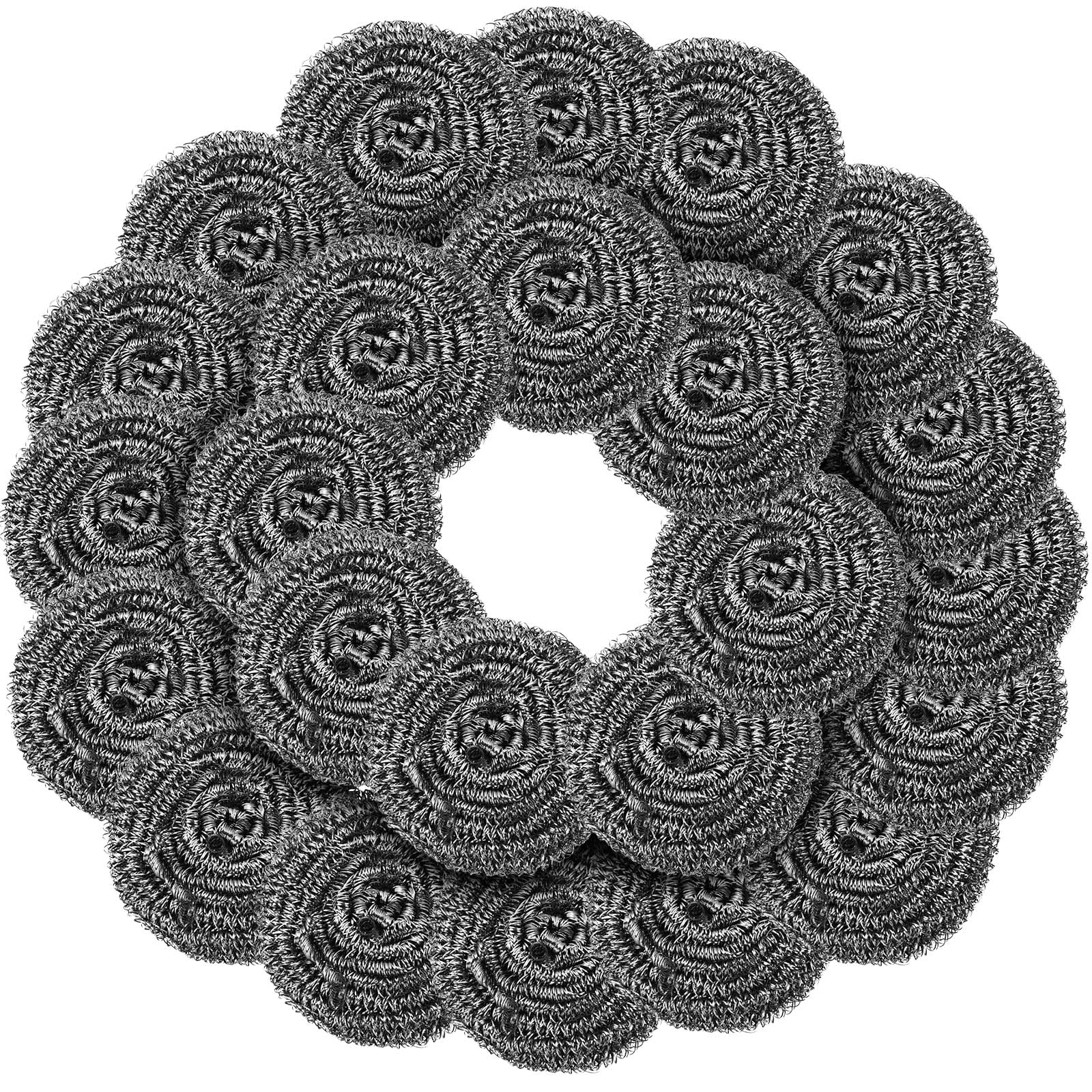 Amazon.com: 40 Pcs Stainless Steel Scrubber Bulk Large Steel Wool ...