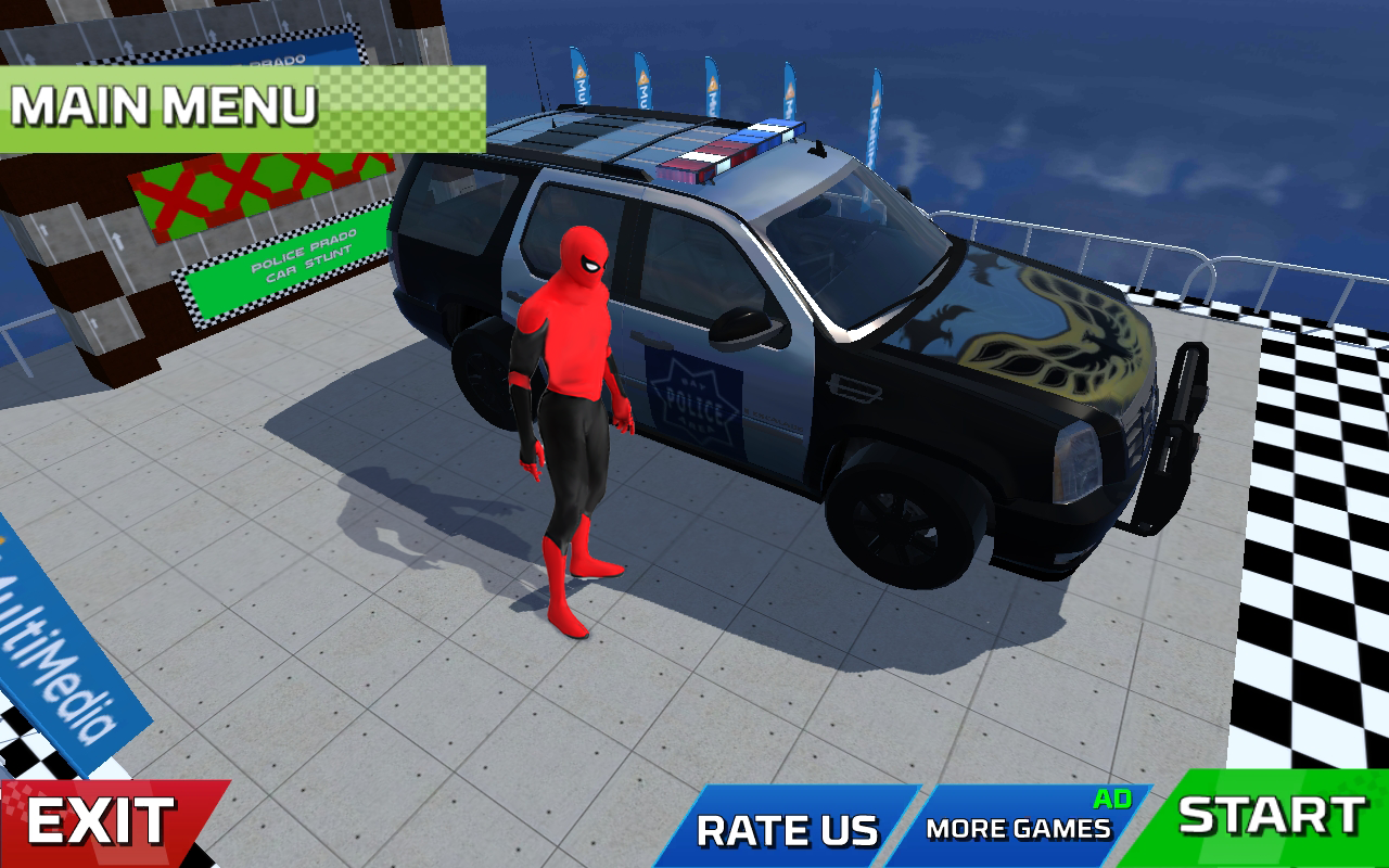Superhero Police Car Racing Games: Cop Hero GT Stunt - Mega Ramp Race ...