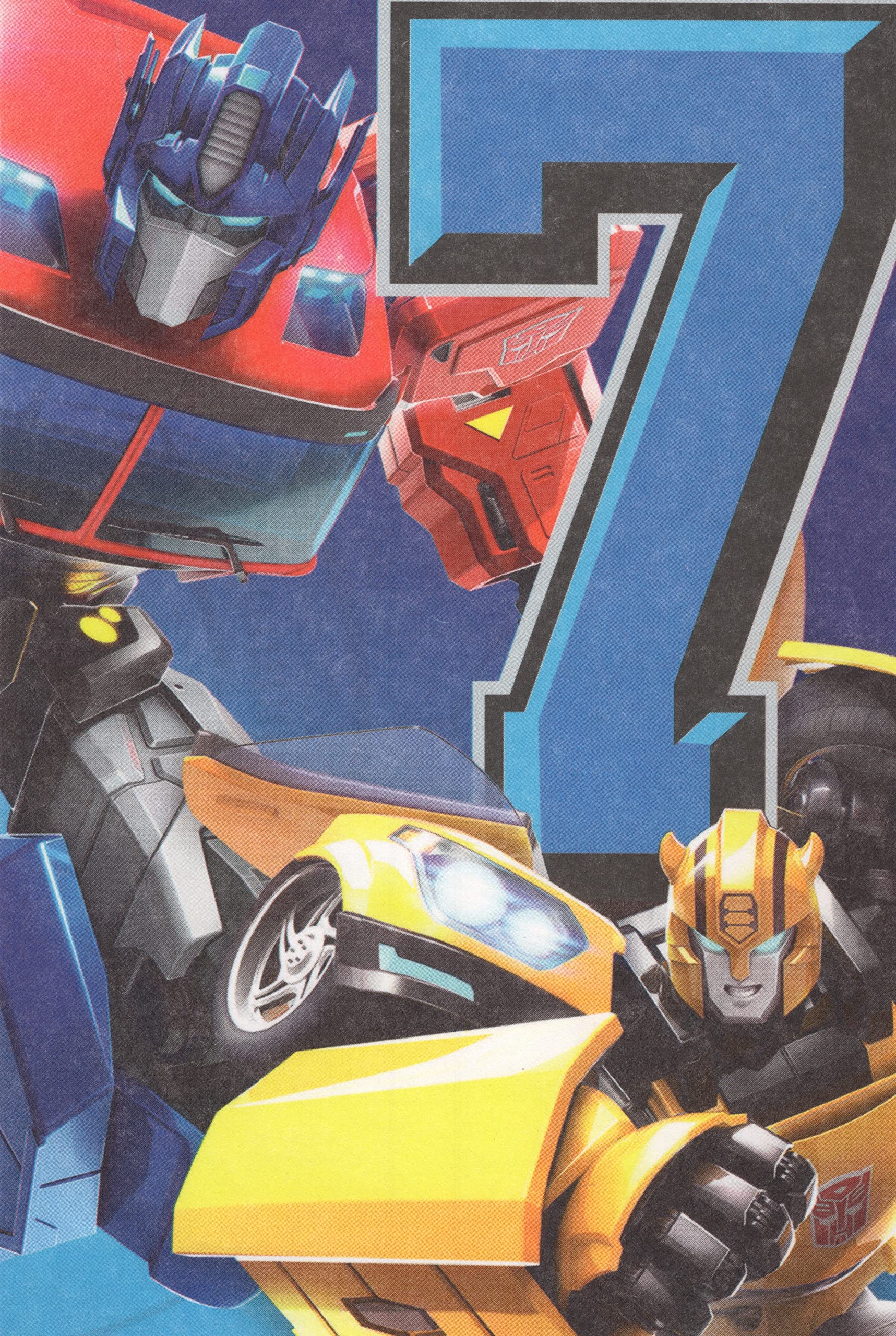 Amazon.com : Transformers Happy 7th Seventh Birthday Card (Age 7 ...