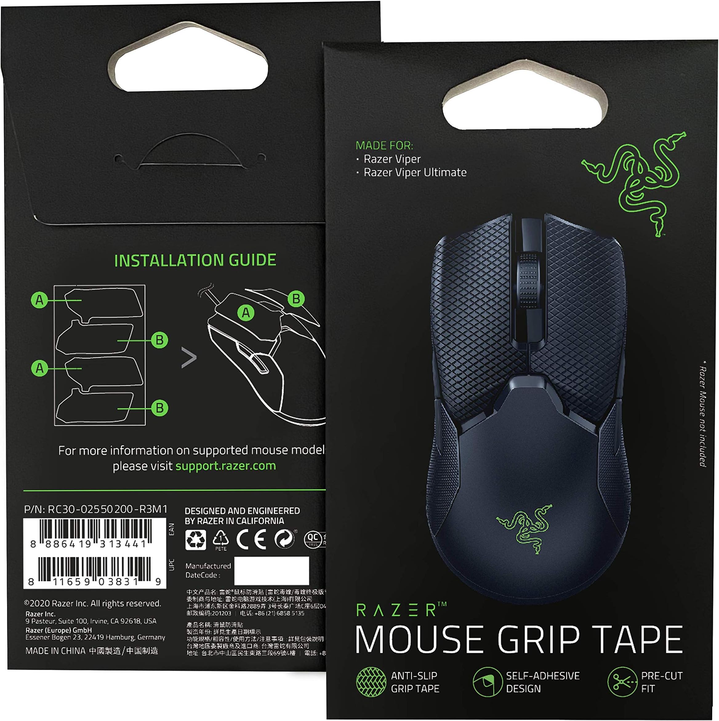 Amazon.com: Razer Universal Grip Tape for Gaming Peripherals and ...