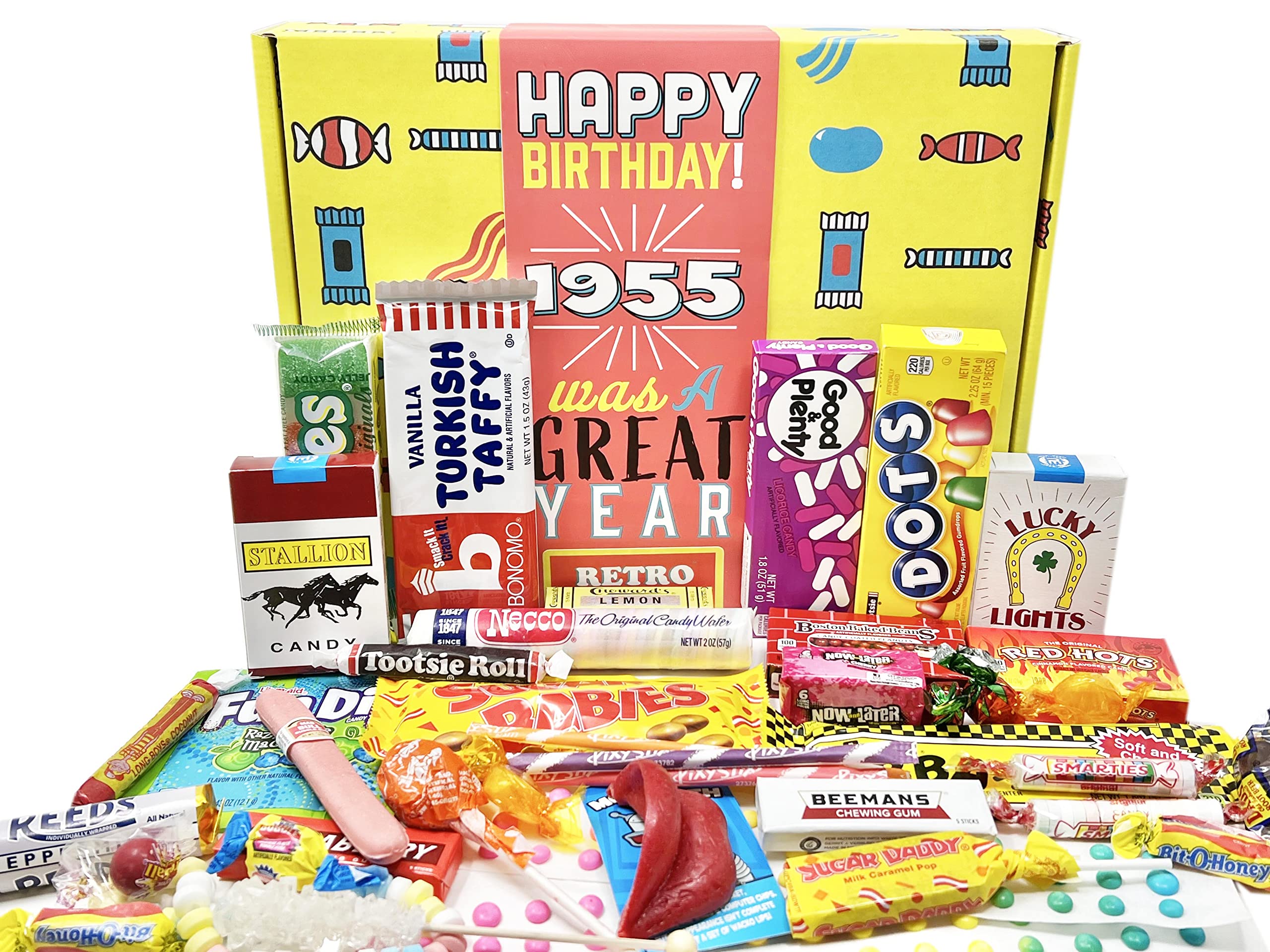 Buy RETRO CANDY YUM ~ 1955 68th Birthday Gift Box of Nostalgic Candy ...