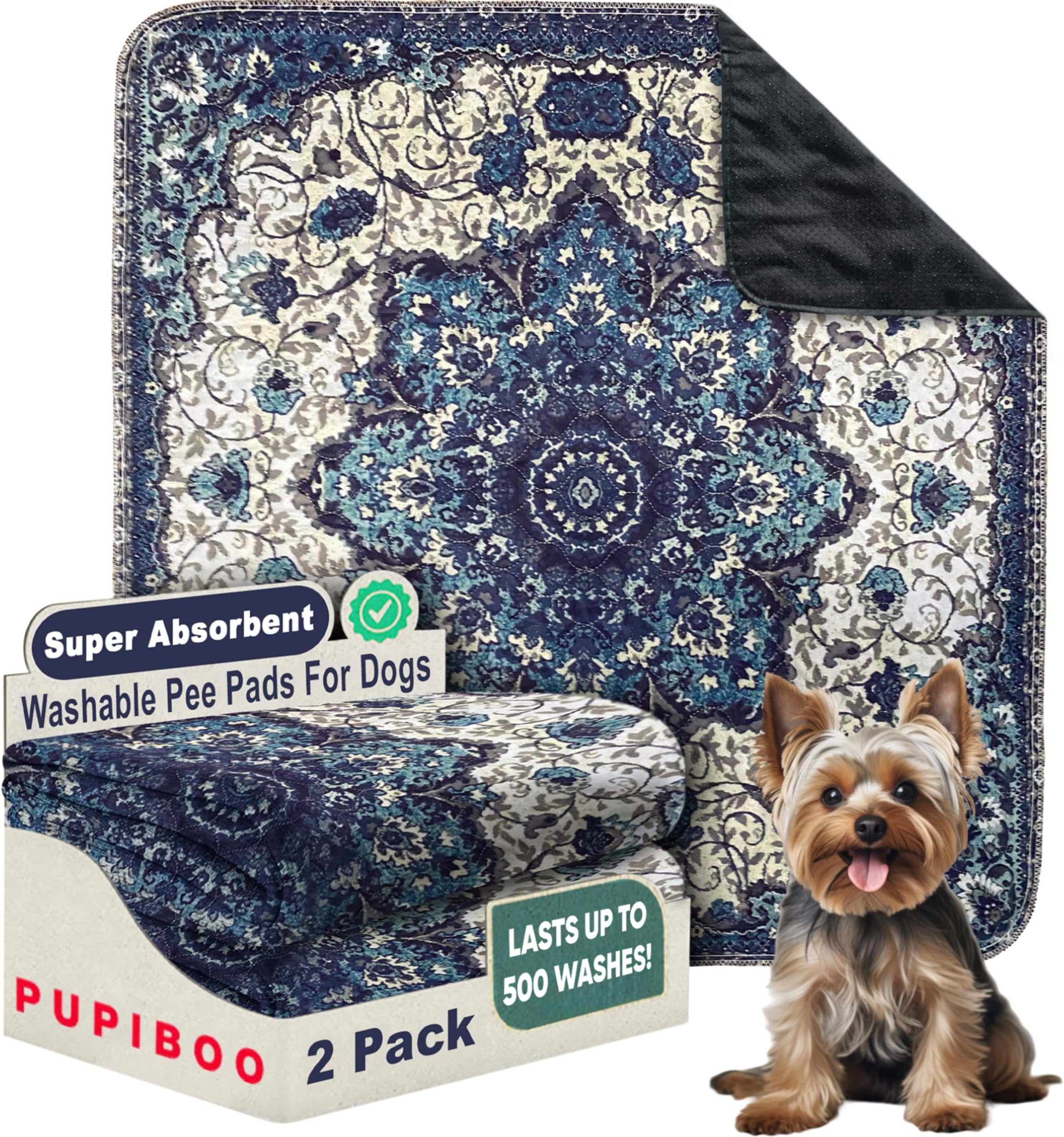 Amazon.com: PoochPad Extra Absorbent Washable, Reusable Potty Pad for ...