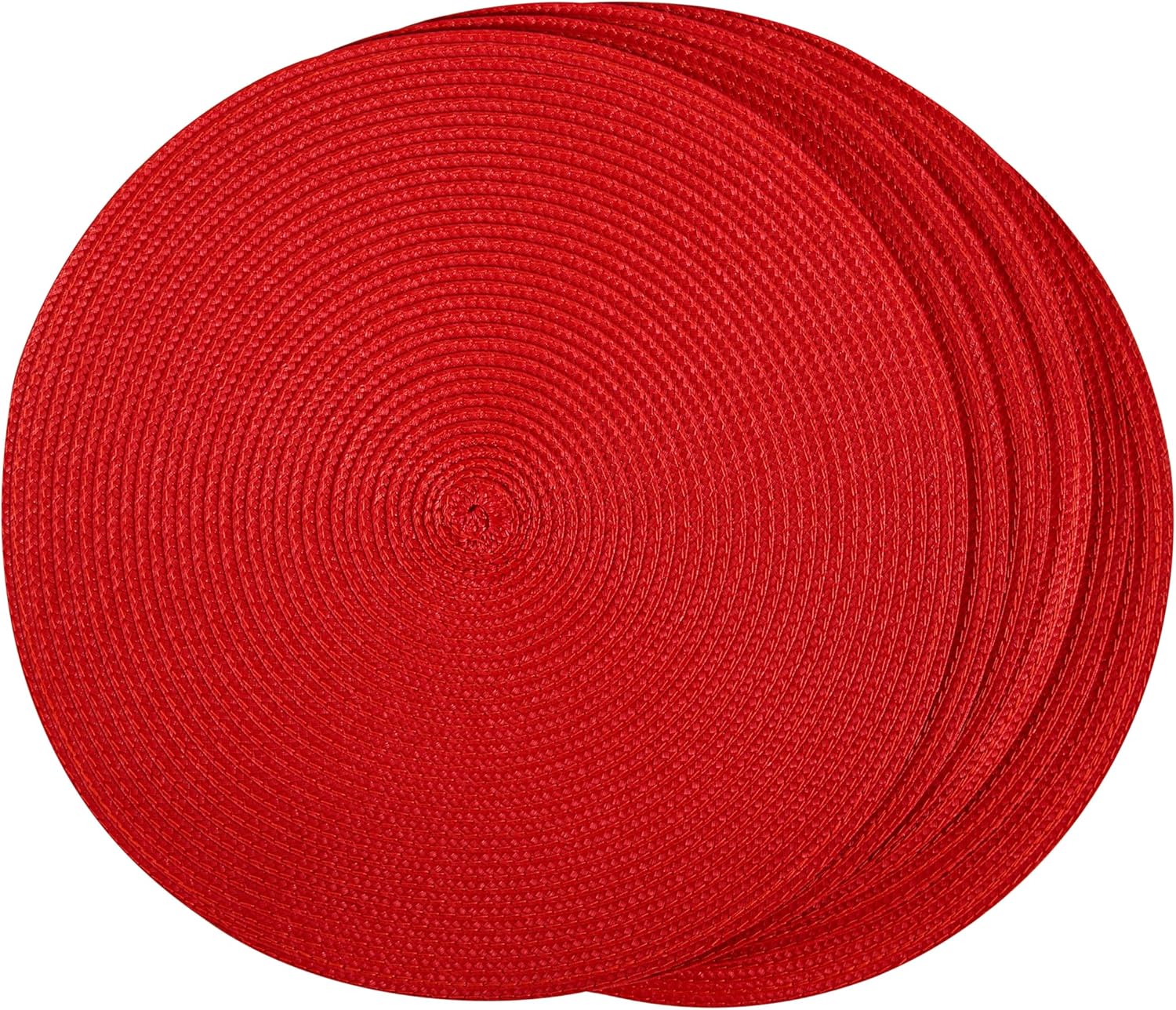 BAOFIN Round Braided Placemats Set of 6, Round Table Mats for Indoor ...