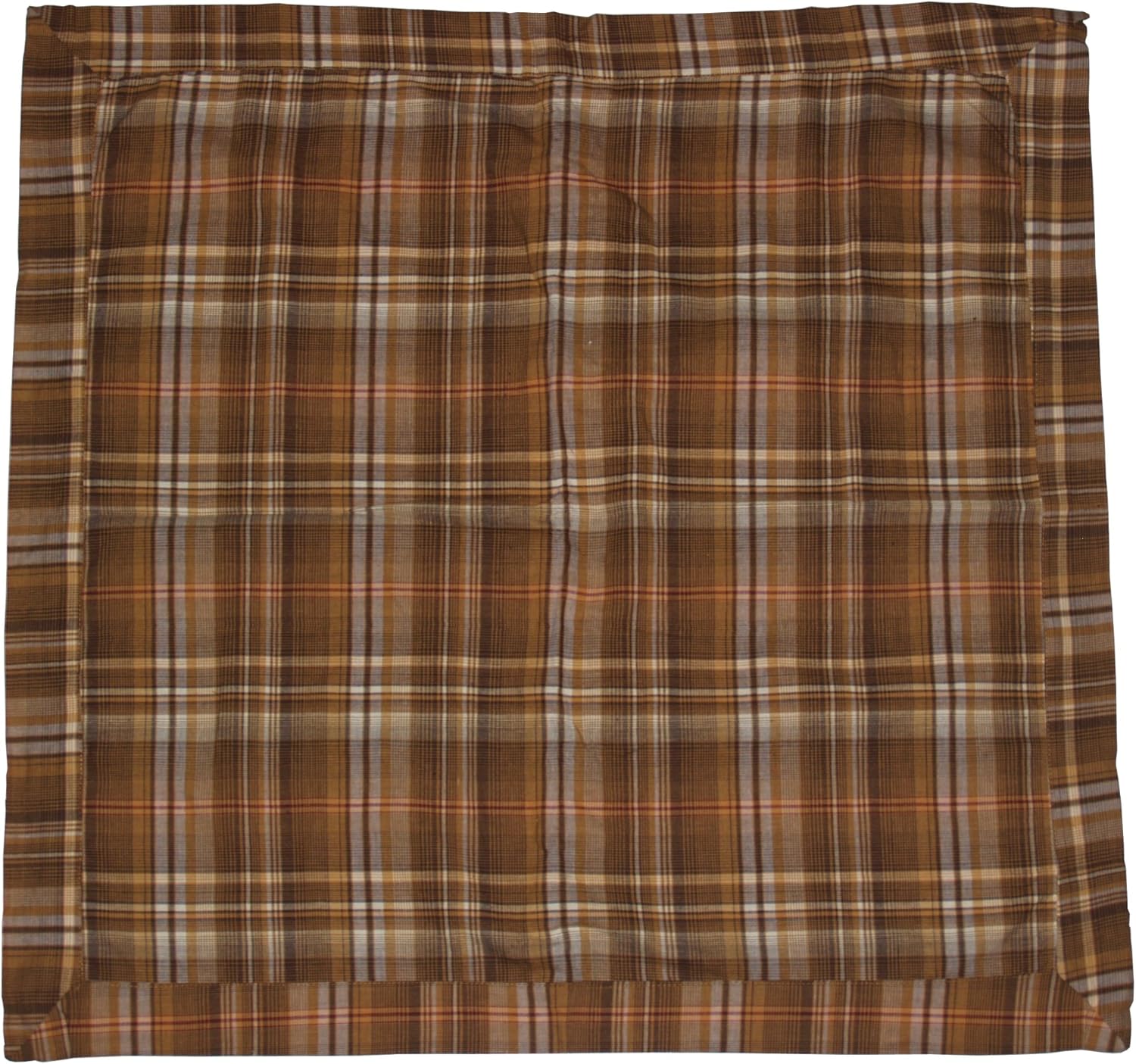 Amazon.com: Patch Magic Brown Beige Dobby Checked Fabric Euro Sham, 26 ...