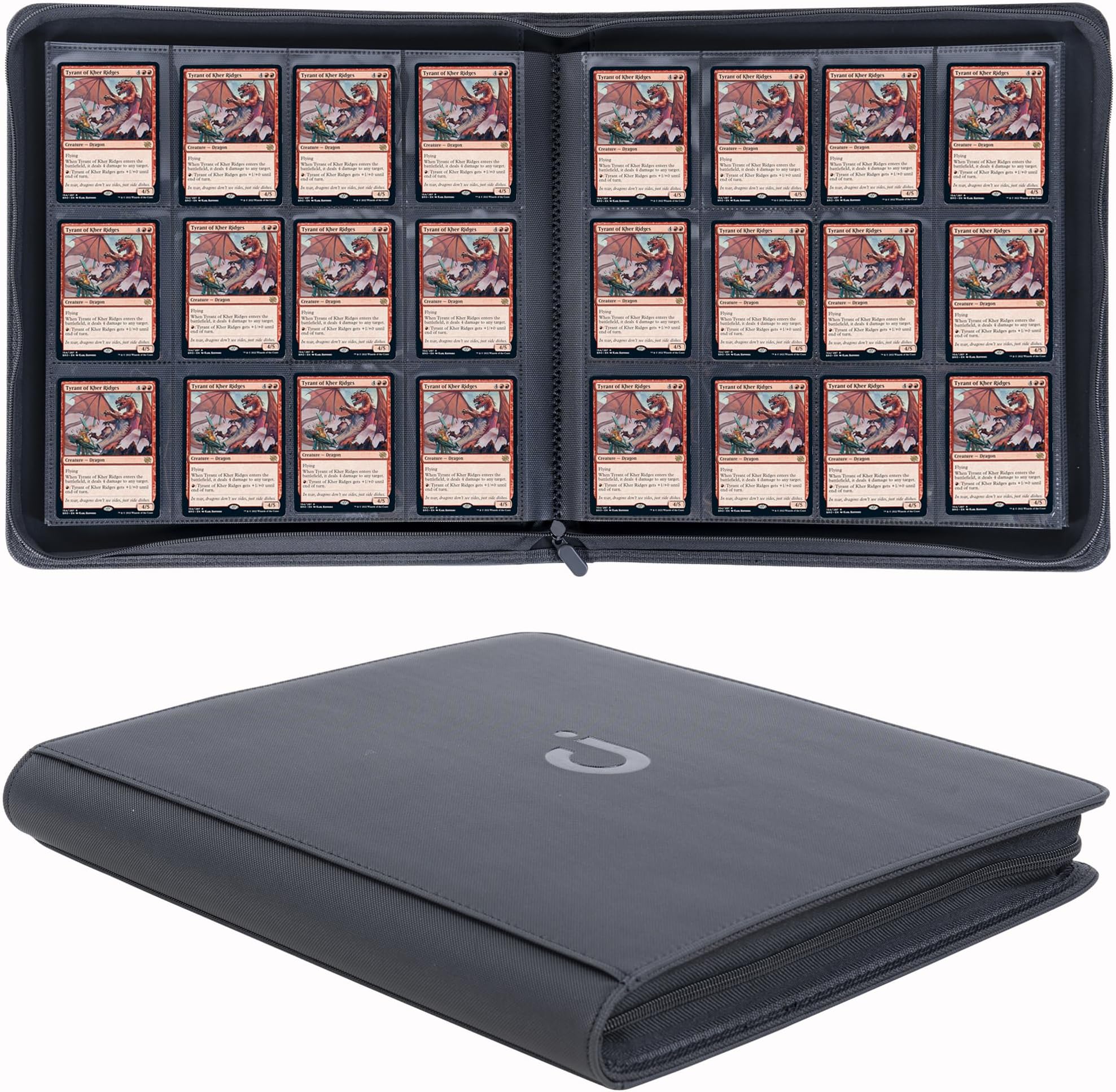 Amazon.com: D DACCKIT Trading Card Binder, 12 Pocket Ringless Trading ...
