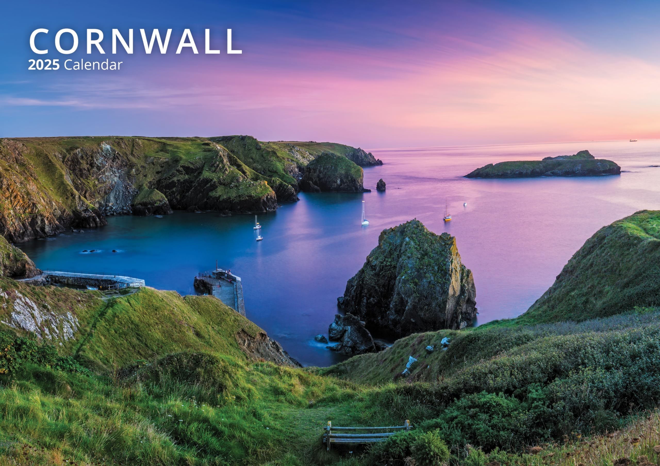 Cornwall 2025 Calendar, A4 - Folds out to A3. : Amazon.co.uk ...