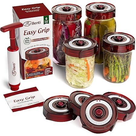 Amazon.com: Masontops Pickle Pipes - Waterless Airlock Fermentation ...