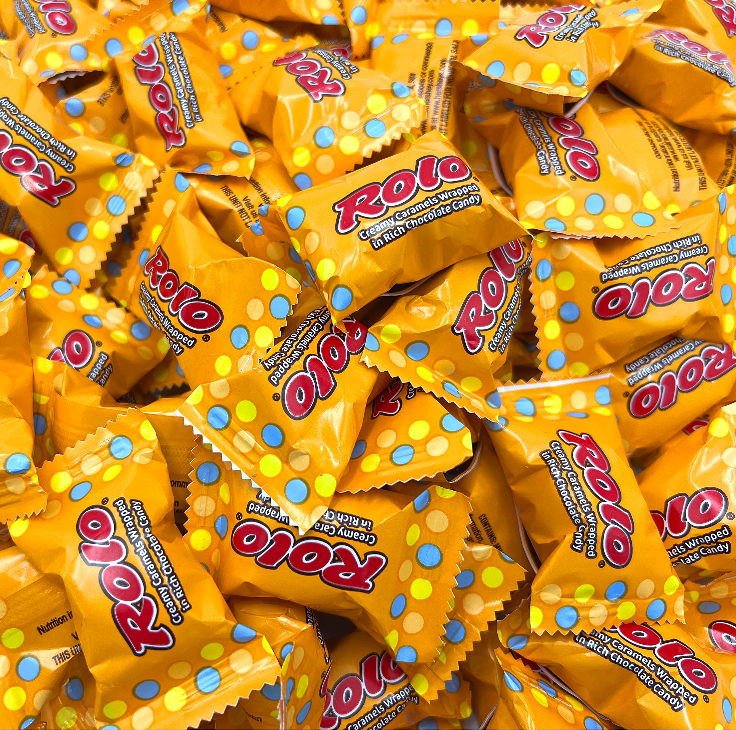 Buy LaetaFood ROLO Milk Chocolate Creamy Caramels Candy, Yellow Wrap (2 ...