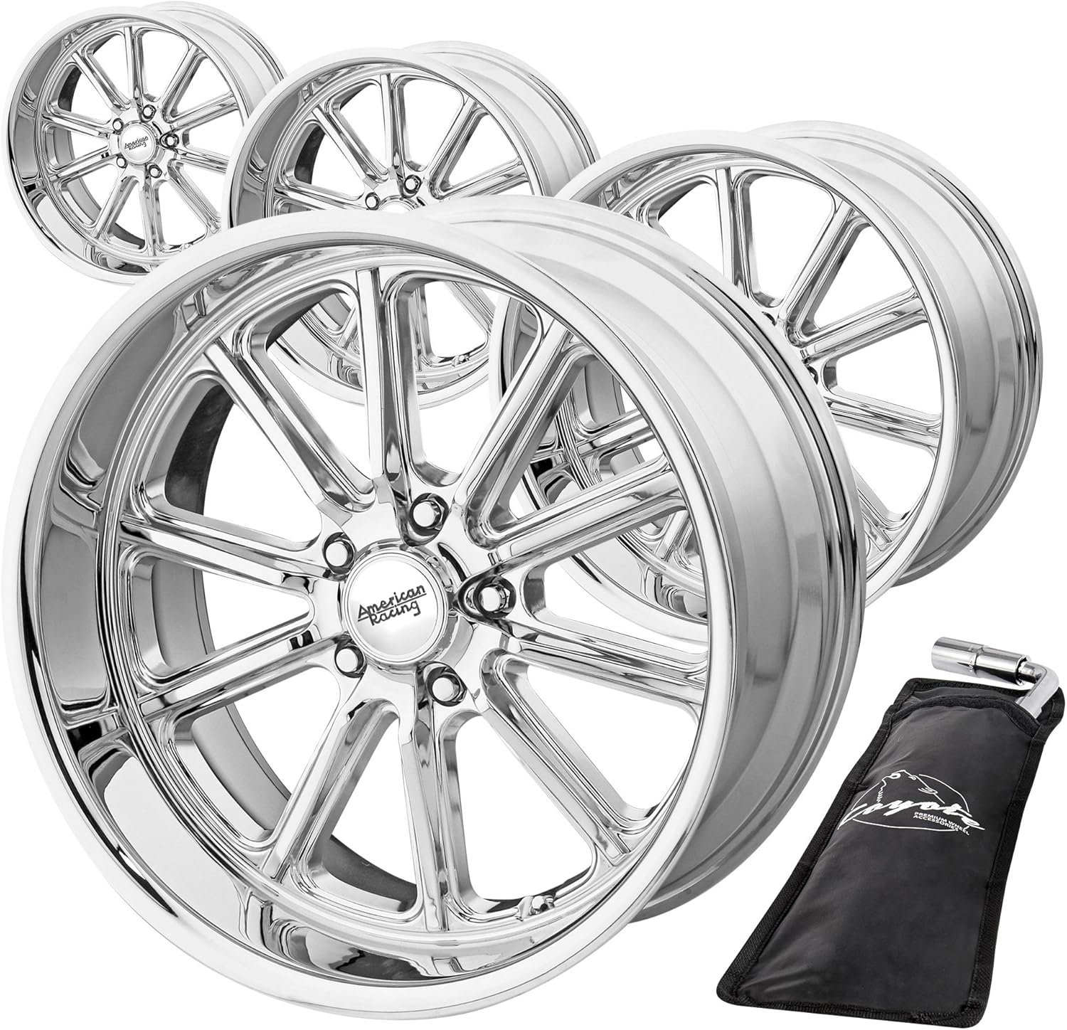Amazon.com: American Racing VN507 Wheels (Set of 4) - Rodder Chrome ...
