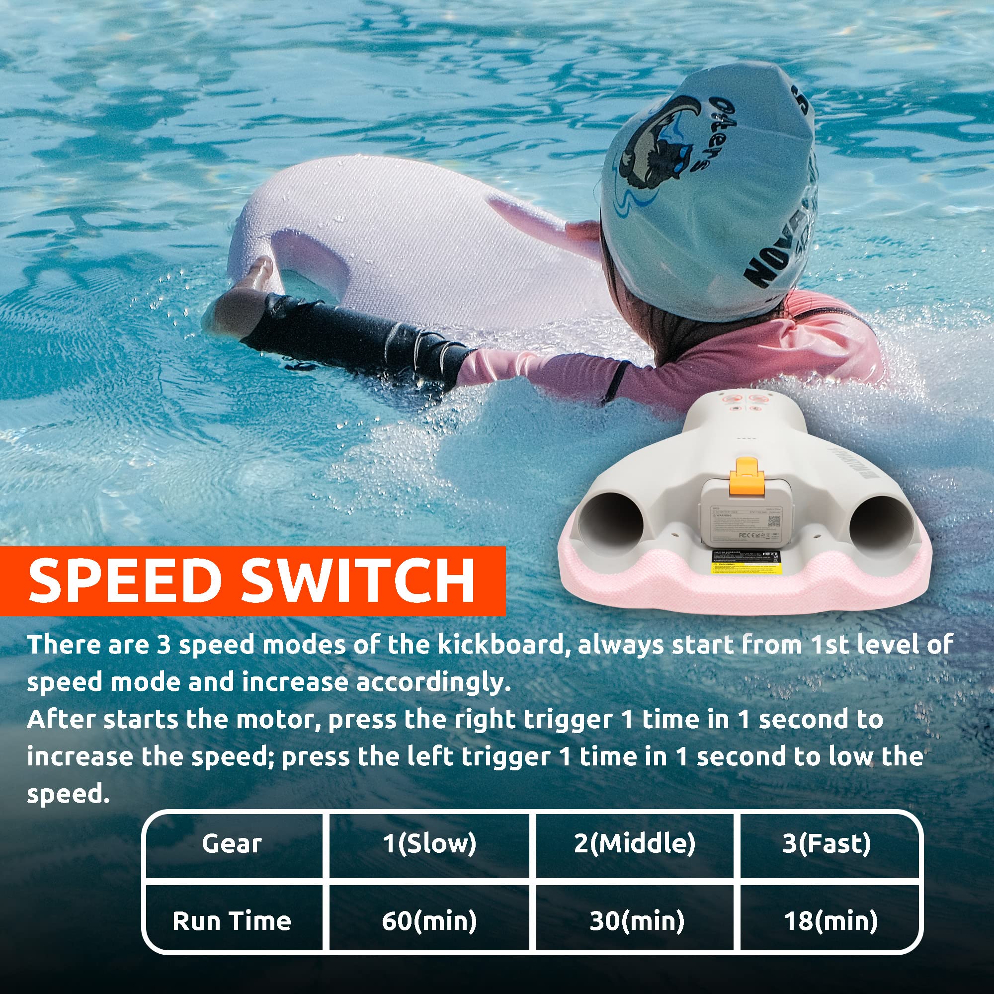 Snapklik.com : Phantomgogo Under Water Scooter Swimming Kickboard 300W ...