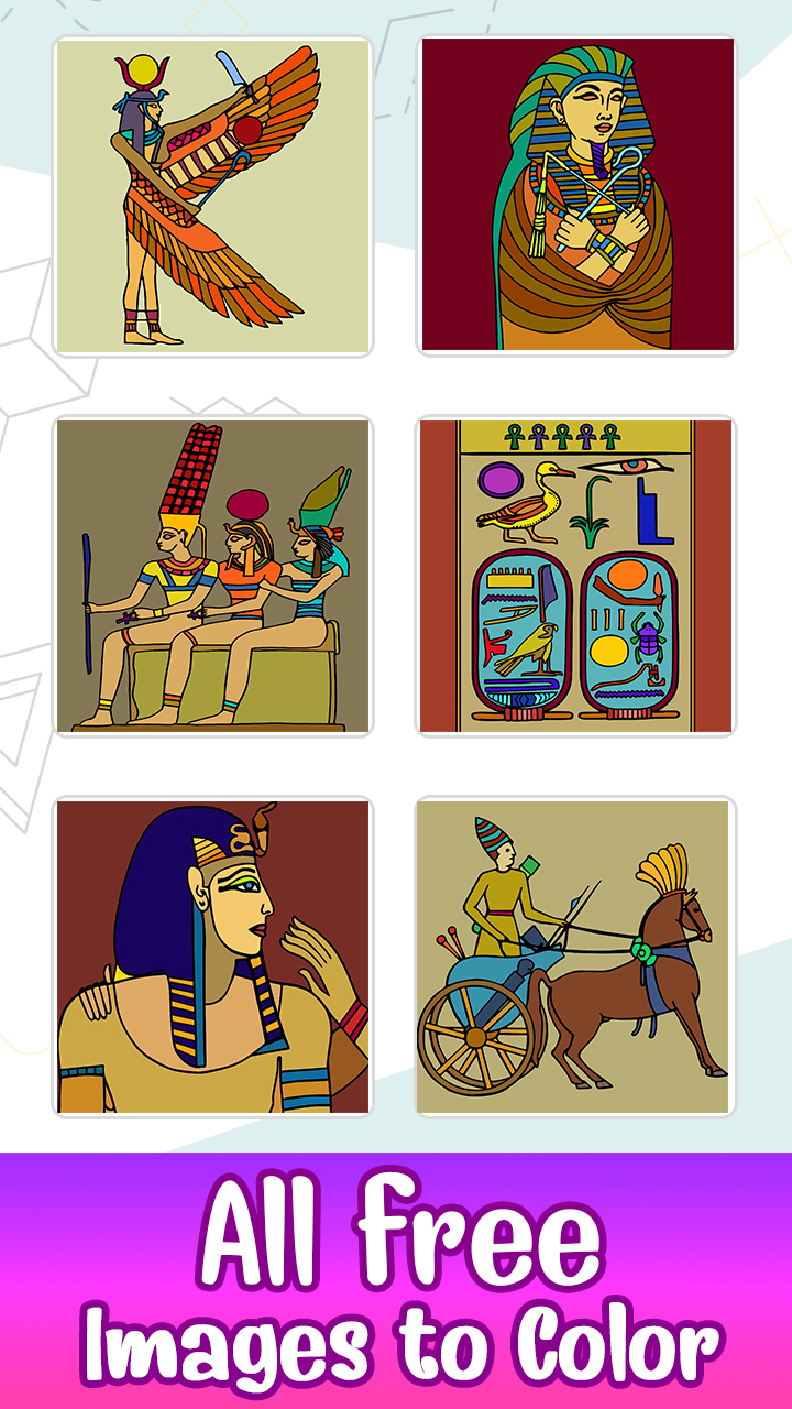 Ancient Egypt Color By Number - History Coloring Book:Amazon.com ...