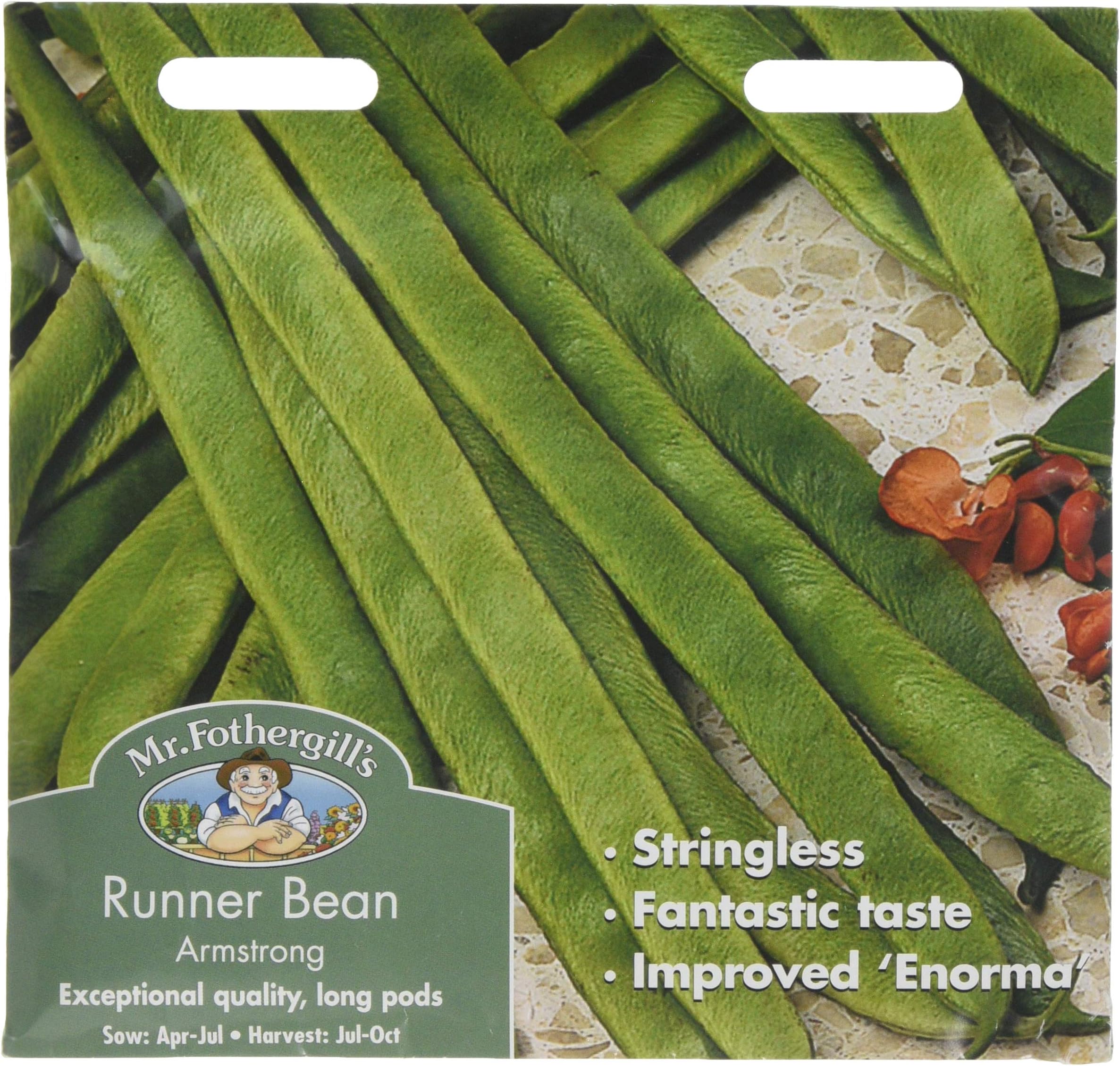 Mr Fothergill's 10602 Vegetable Seeds, Runner Bean Armstrong : Amazon ...