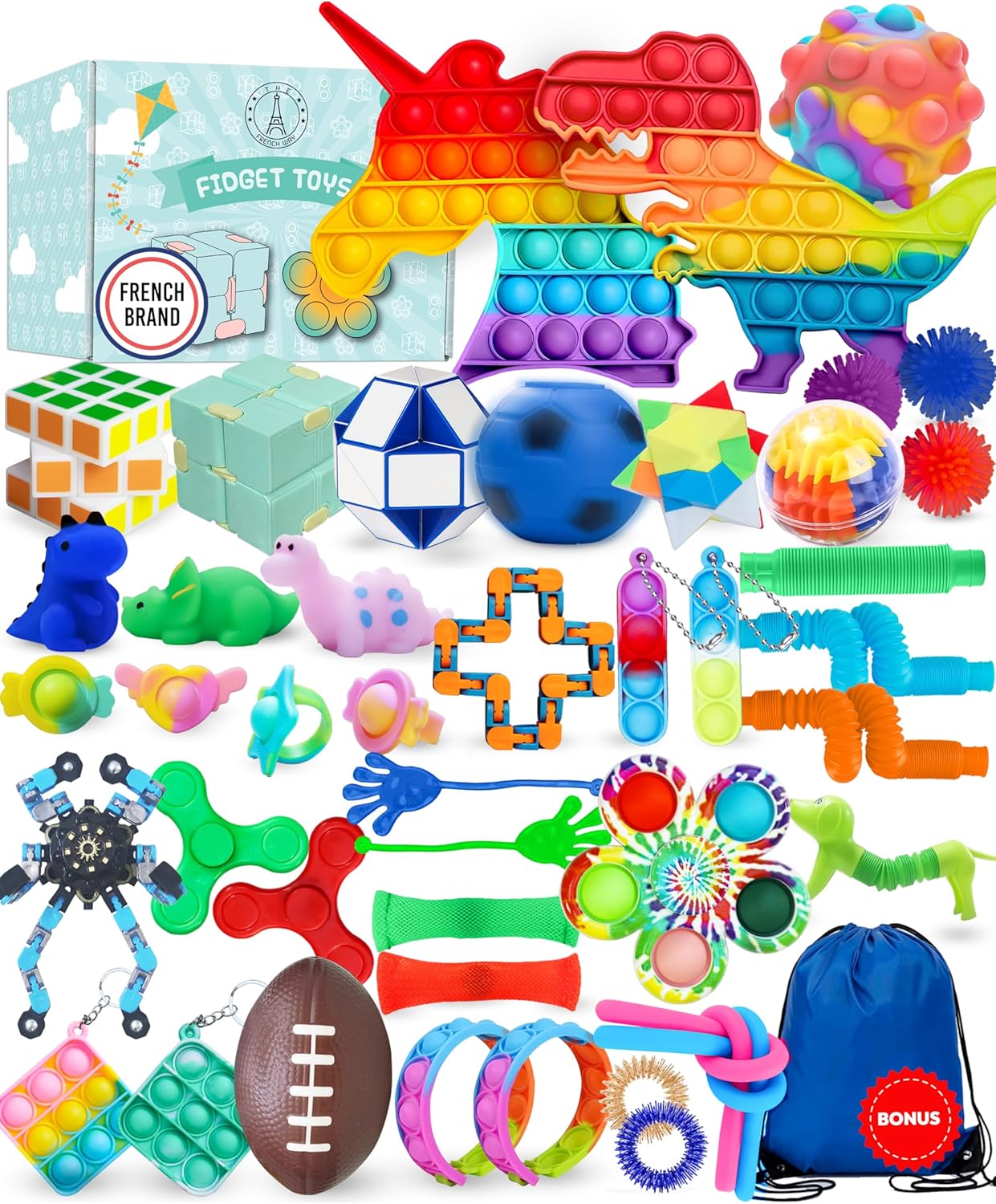 Fidget Toys Pack – Fidget Box of Stress Toys to Help with Anxiety ...