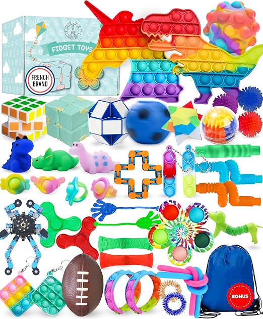 Fidget Toys Pack – Fidget Box of Stress Toys to Help with Anxiety ...
