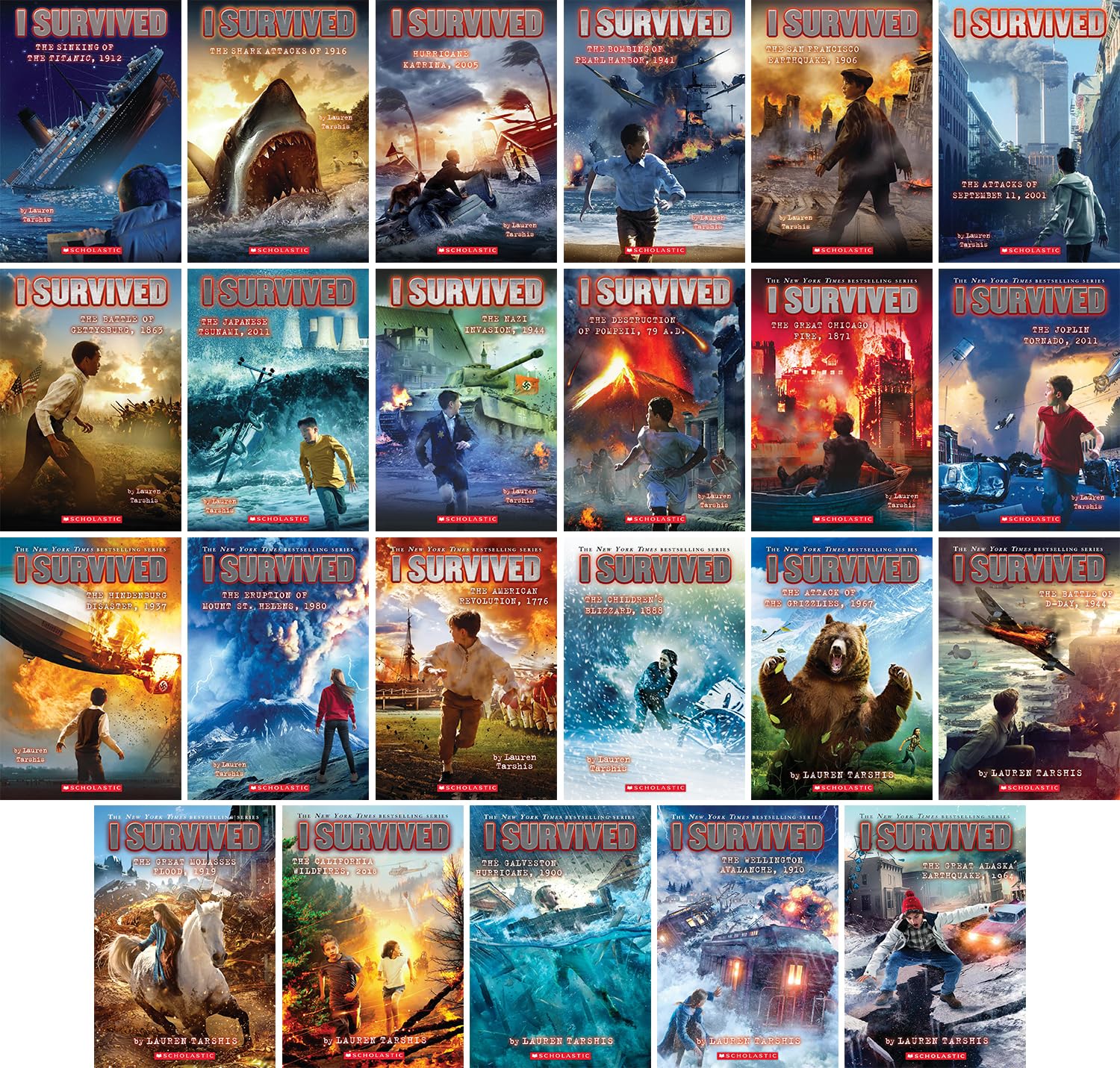 I Survived Series Complete Books Set (23 Books): Lauren Tarshis ...