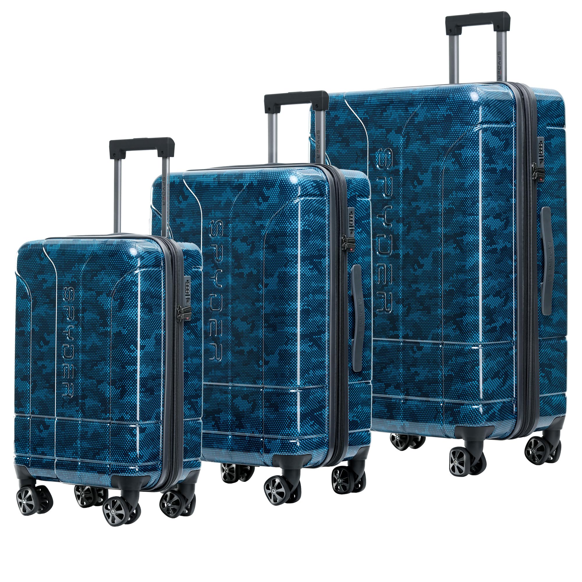 Amazon.com | Spyder Matrix 3 Piece Luggage Set with 360° Spinner Wheels ...