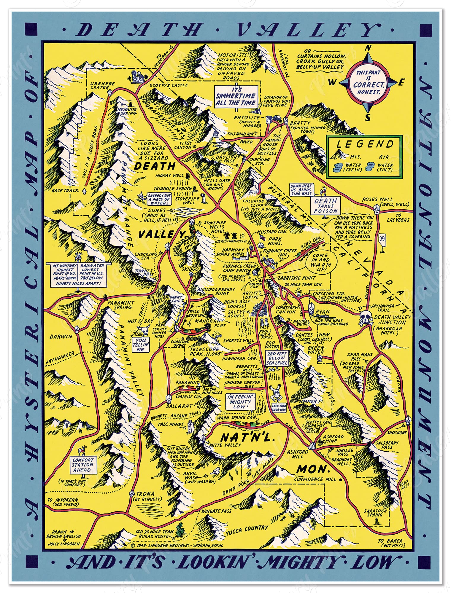 Printable Map Of Death Valley Death Valley Map Hi Res Stock